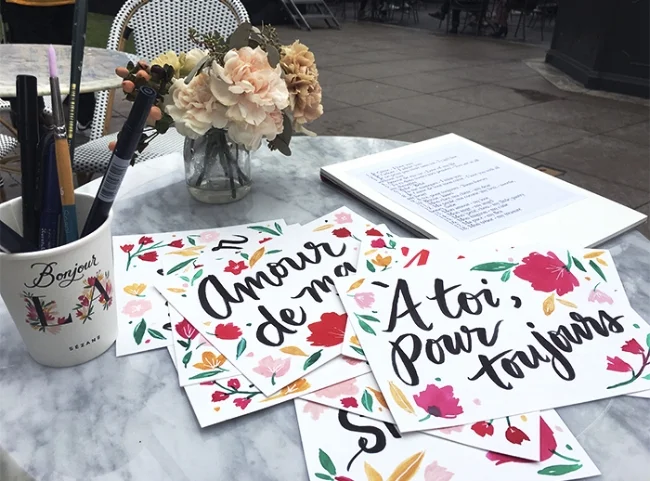 Live Painting at Sezane Pop-Up Shop — Jeanetta Gonzales Art & Design