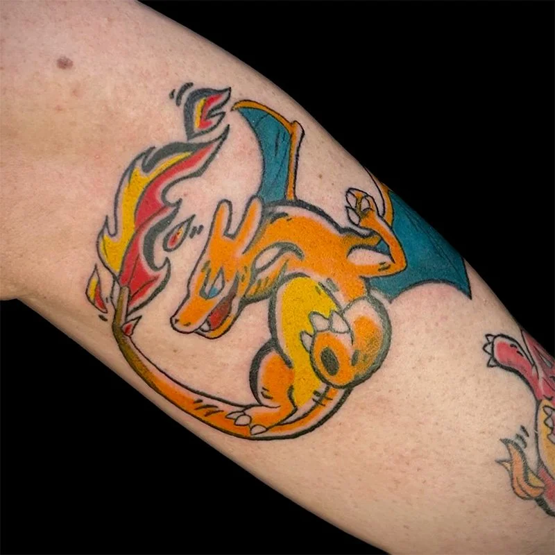 Colorful Cartoon Tattoos | Pop Culture, Pokemon and Anime Tattoos in ...