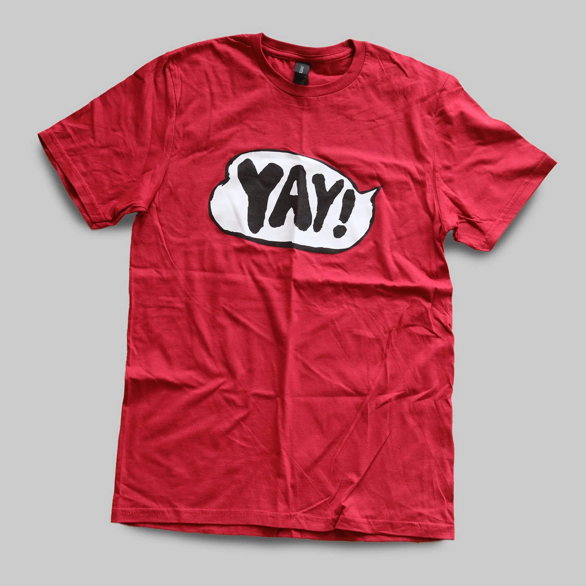 Red tee - Yay! — Motorpsycho Shop