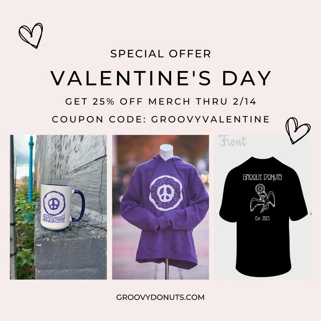 Valentine's Day Merch Special (Online Only) — Groovy Donuts