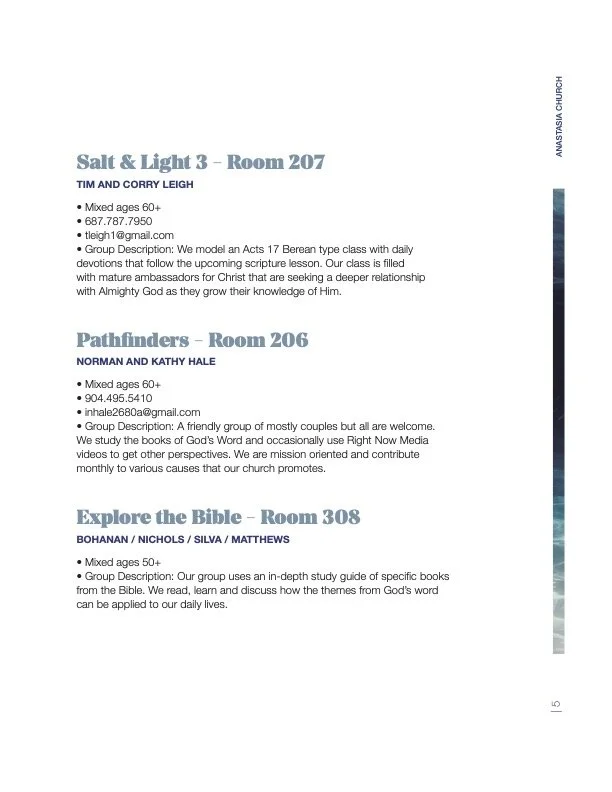 Island LifeGroups — Anastasia Church