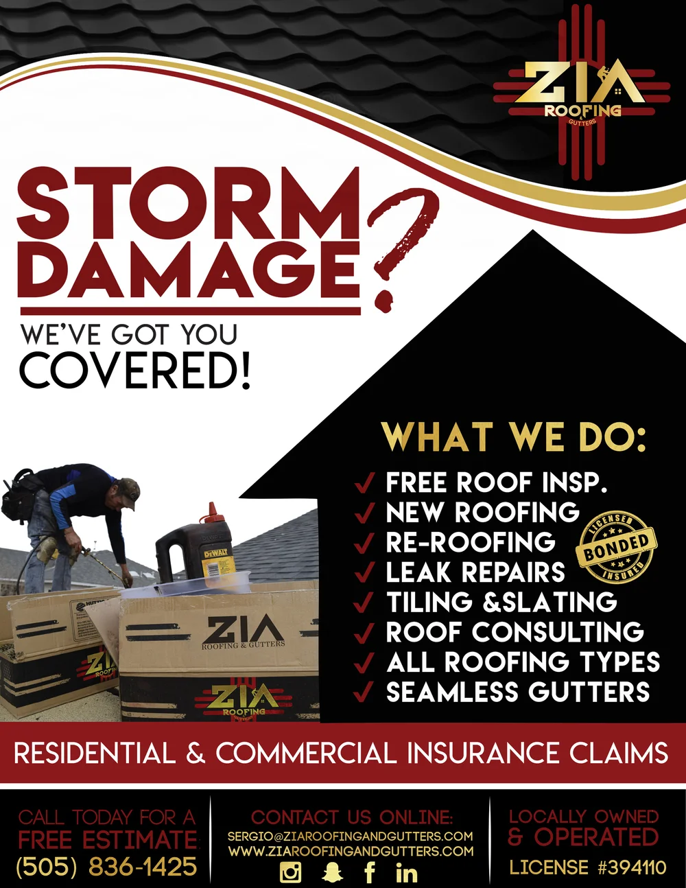 Storm Damage Promotion! Storm Damage Promotion!— Zia Roofing and Gutters