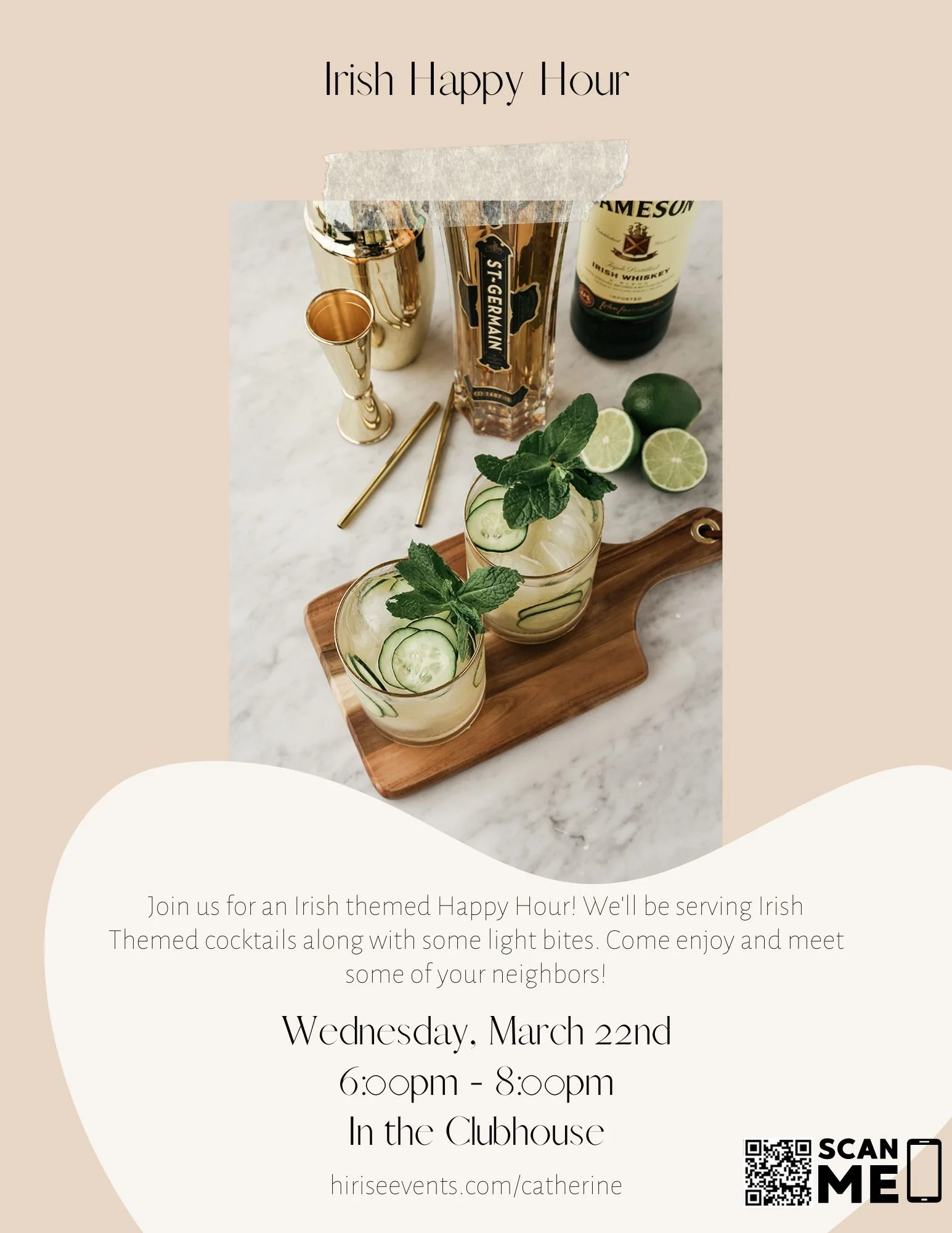 The Catherine Irish Happy Hour — Hi Rise Events