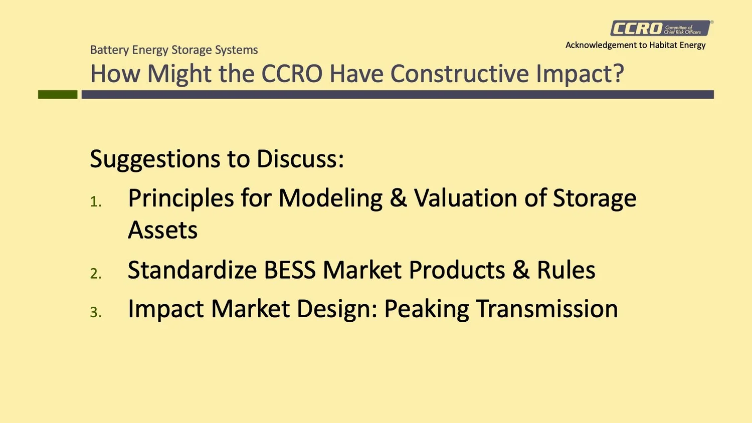 Battery Storage Risk Management — ccro