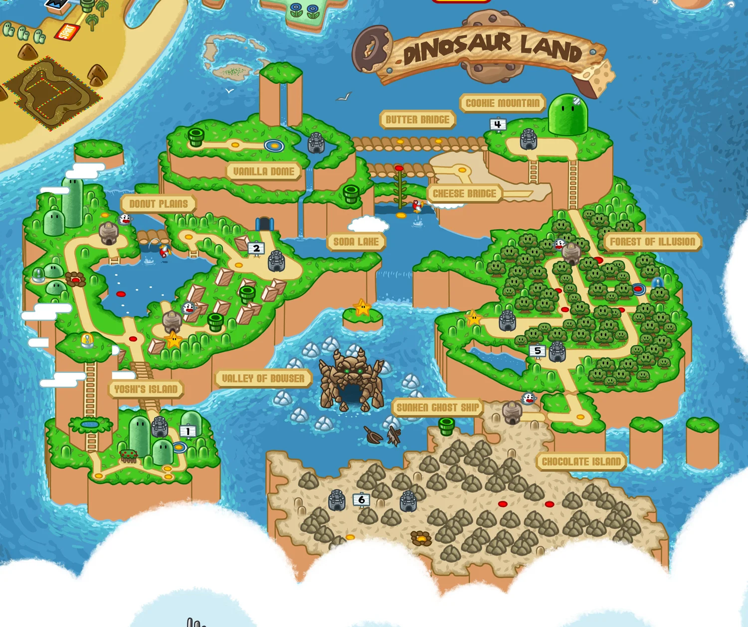 Mushroom Kingdom Map
