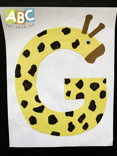 Letter G Crafts and Activities — ABC See, Hear, Do