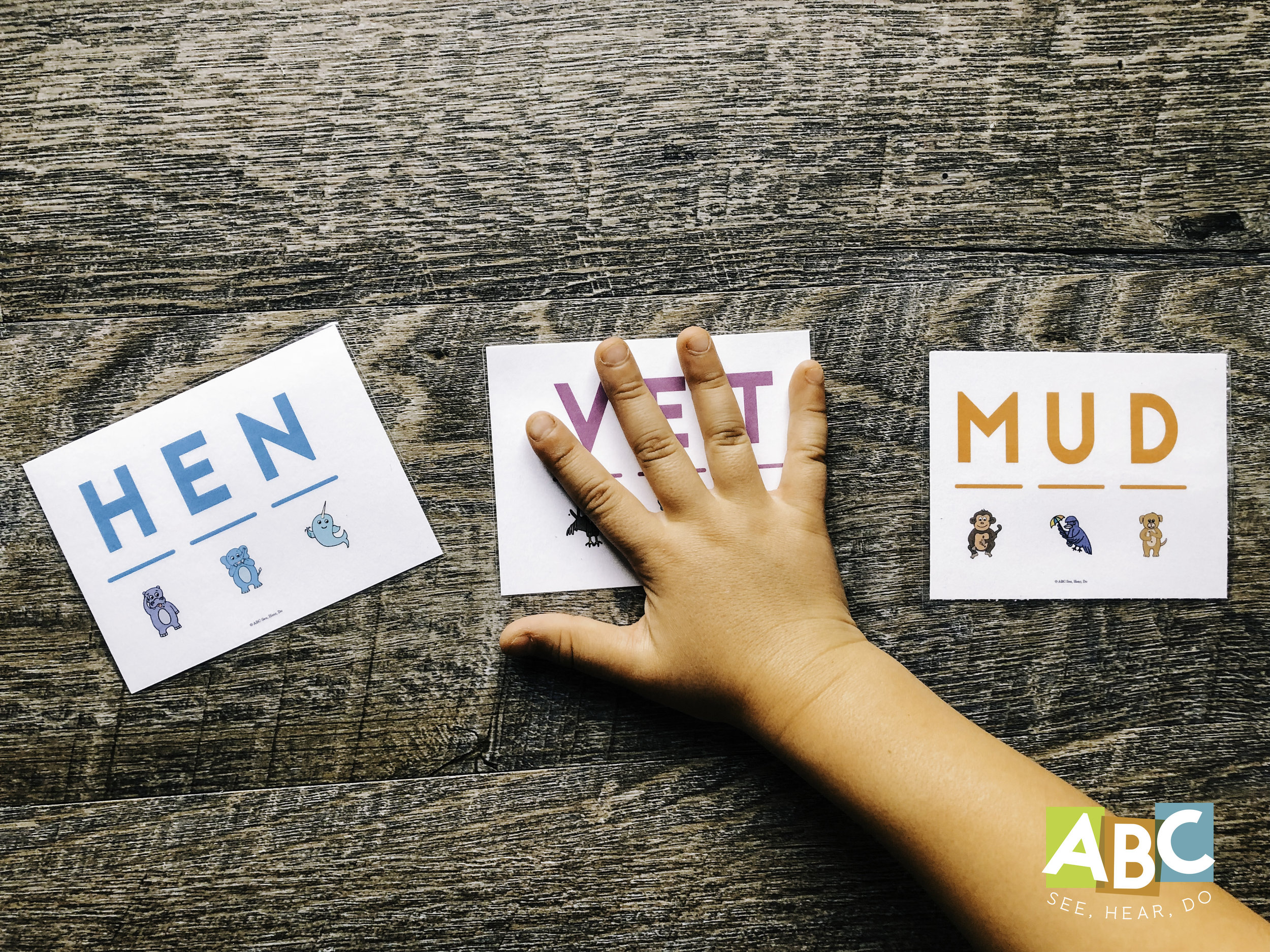 Nine Ideas for Using the CVC Flashcards — ABC See, Hear, Do