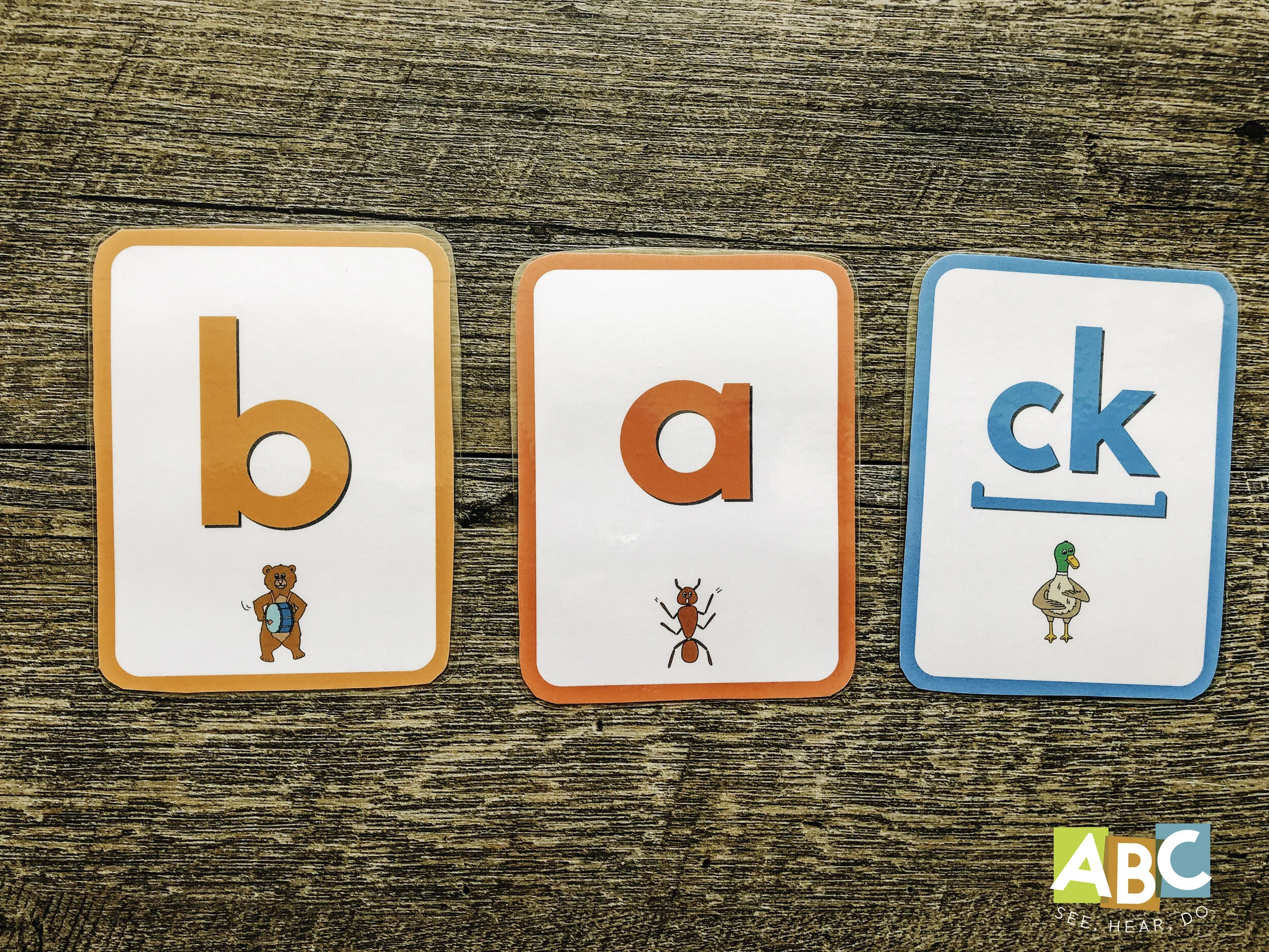 ABC See, Hear, Do Flashcards: Blended Ending Sounds — ABC See, Hear, Do