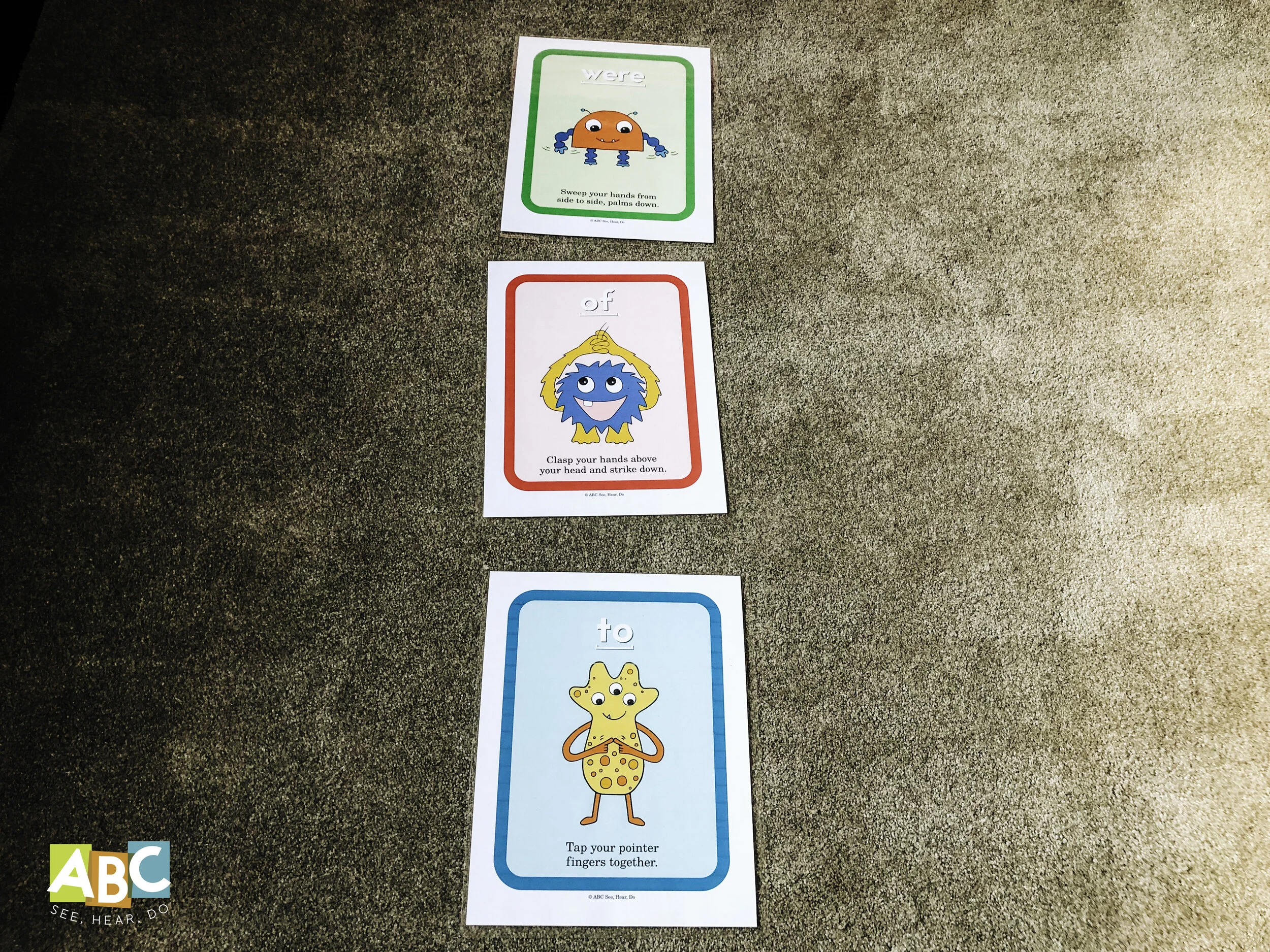 ABC See, Hear, Do 5 Flashcards — ABC See, Hear, Do