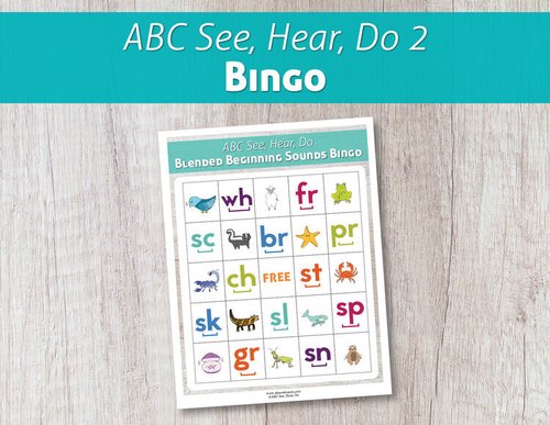 Blended Beginning Sounds Bingo Freebie — ABC See, Hear, Do