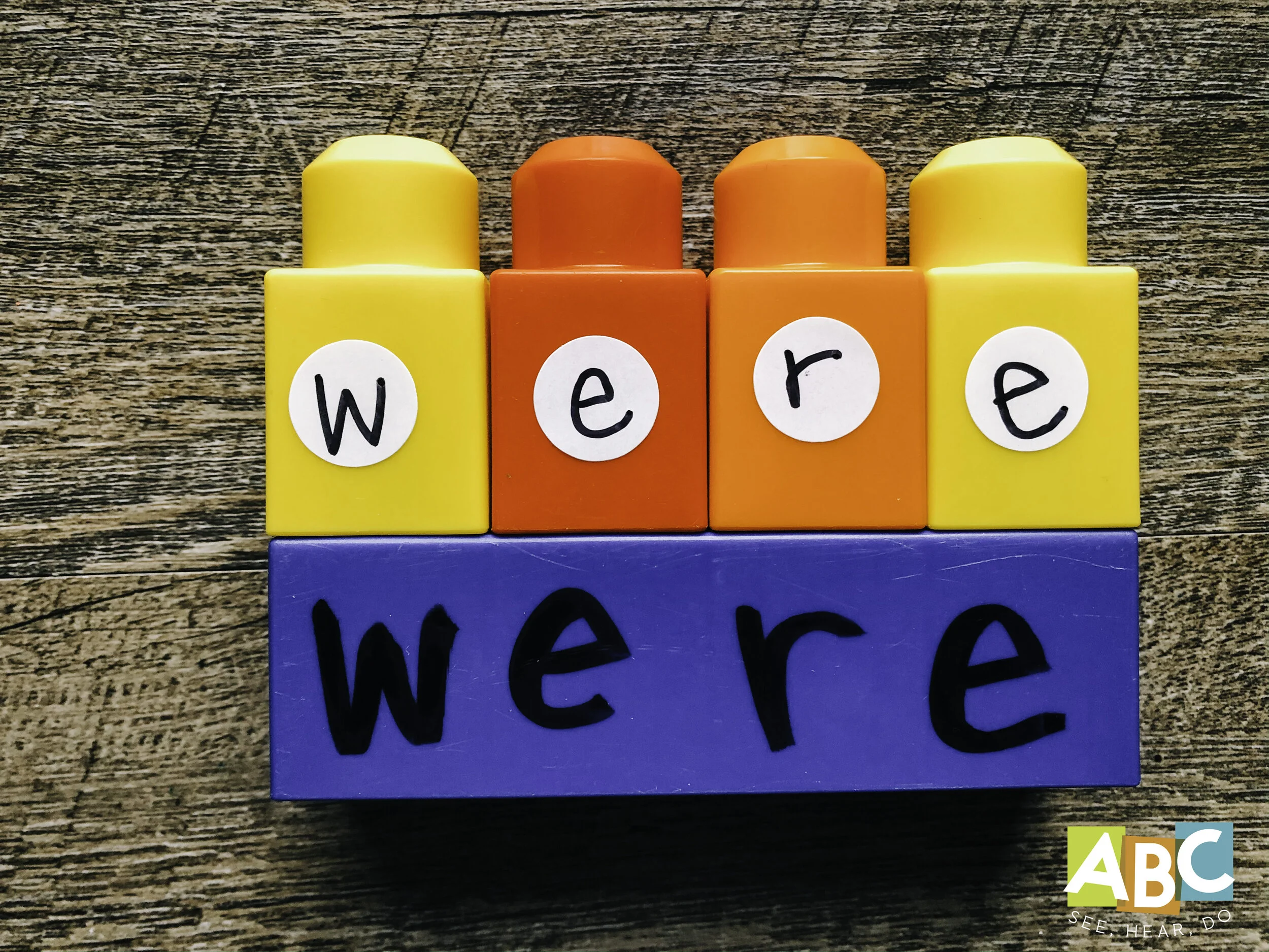 Sight Word "were" Letter Crafts and Activities — ABC See, Hear, Do
