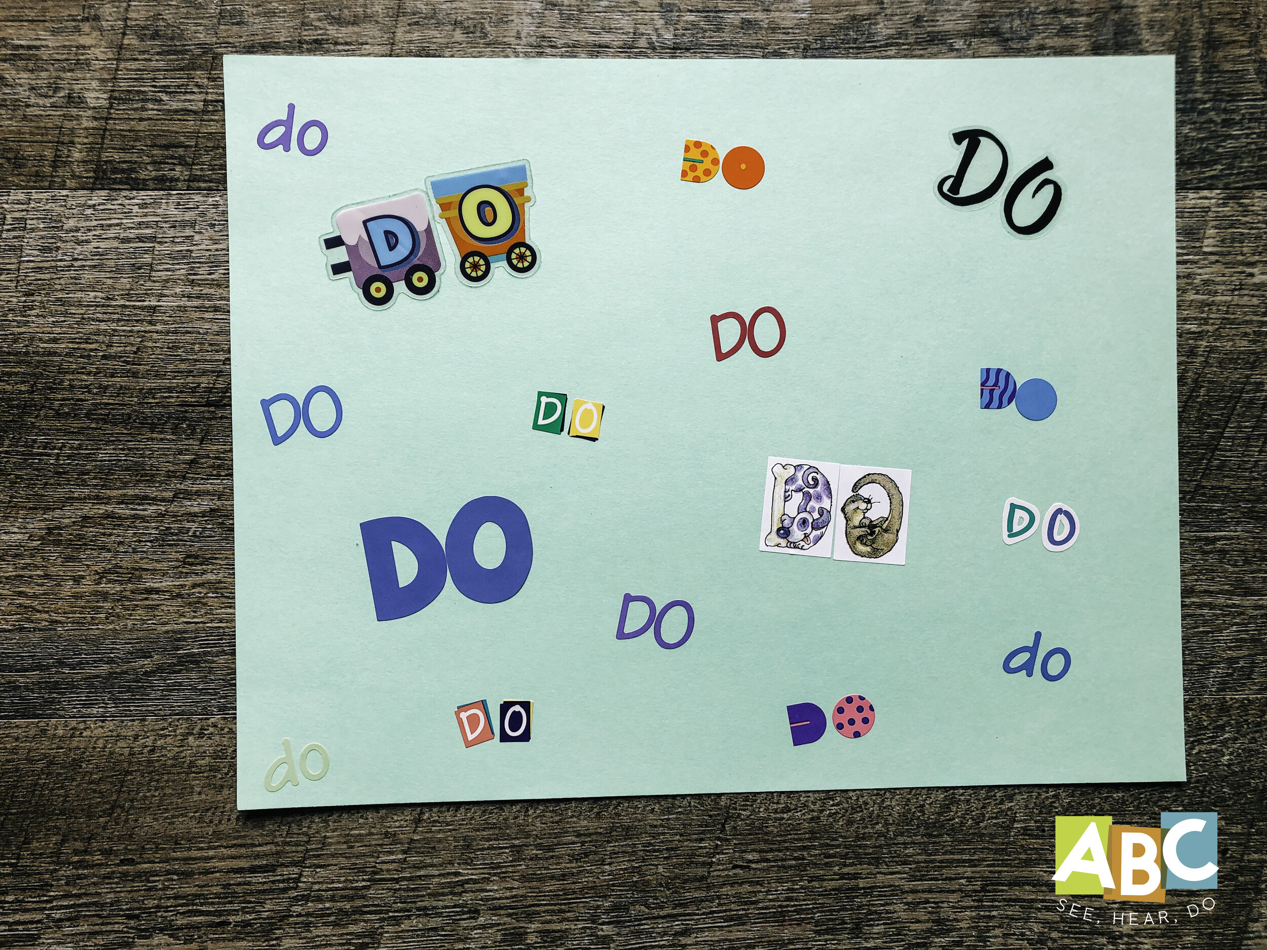 Sight Word "do" Letter Crafts and Activities — ABC See, Hear, Do