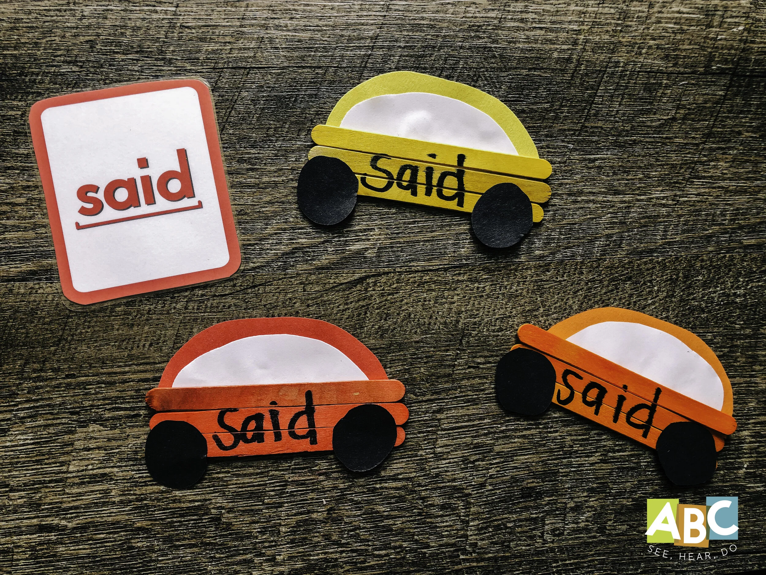 Sight Word "said" Letter Crafts and Activities — ABC See, Hear, Do