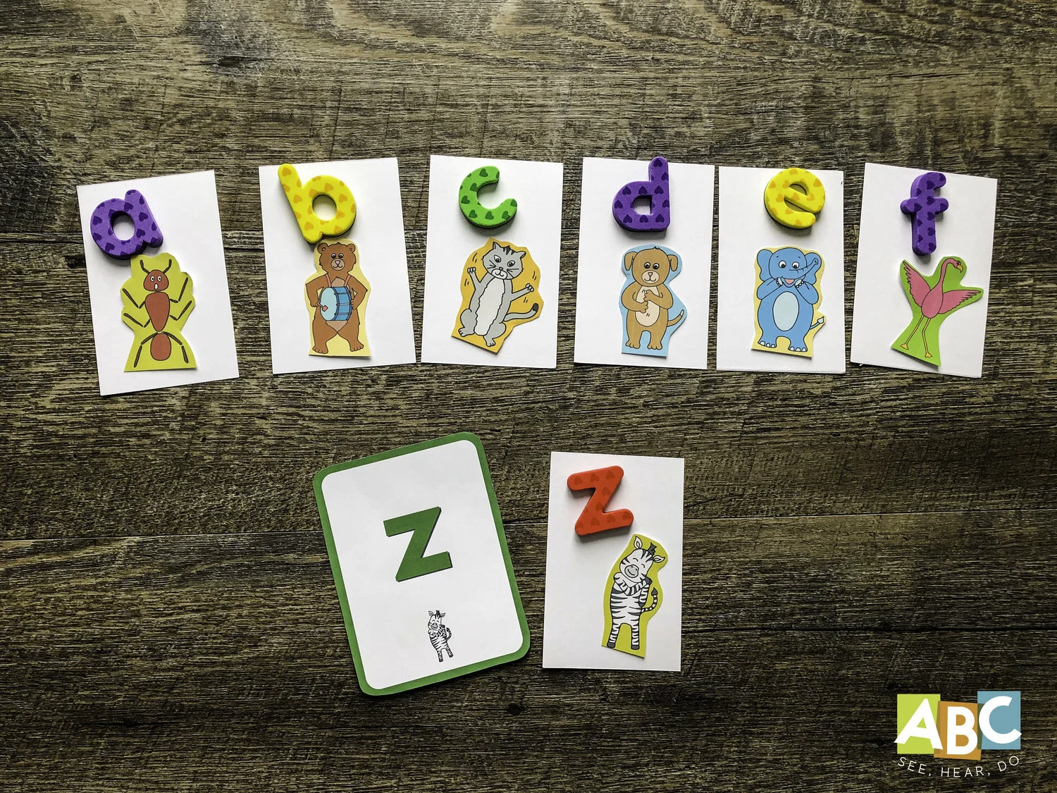 Letter z lowercase | Discover, Learn, Craft — ABC See, Hear, Do