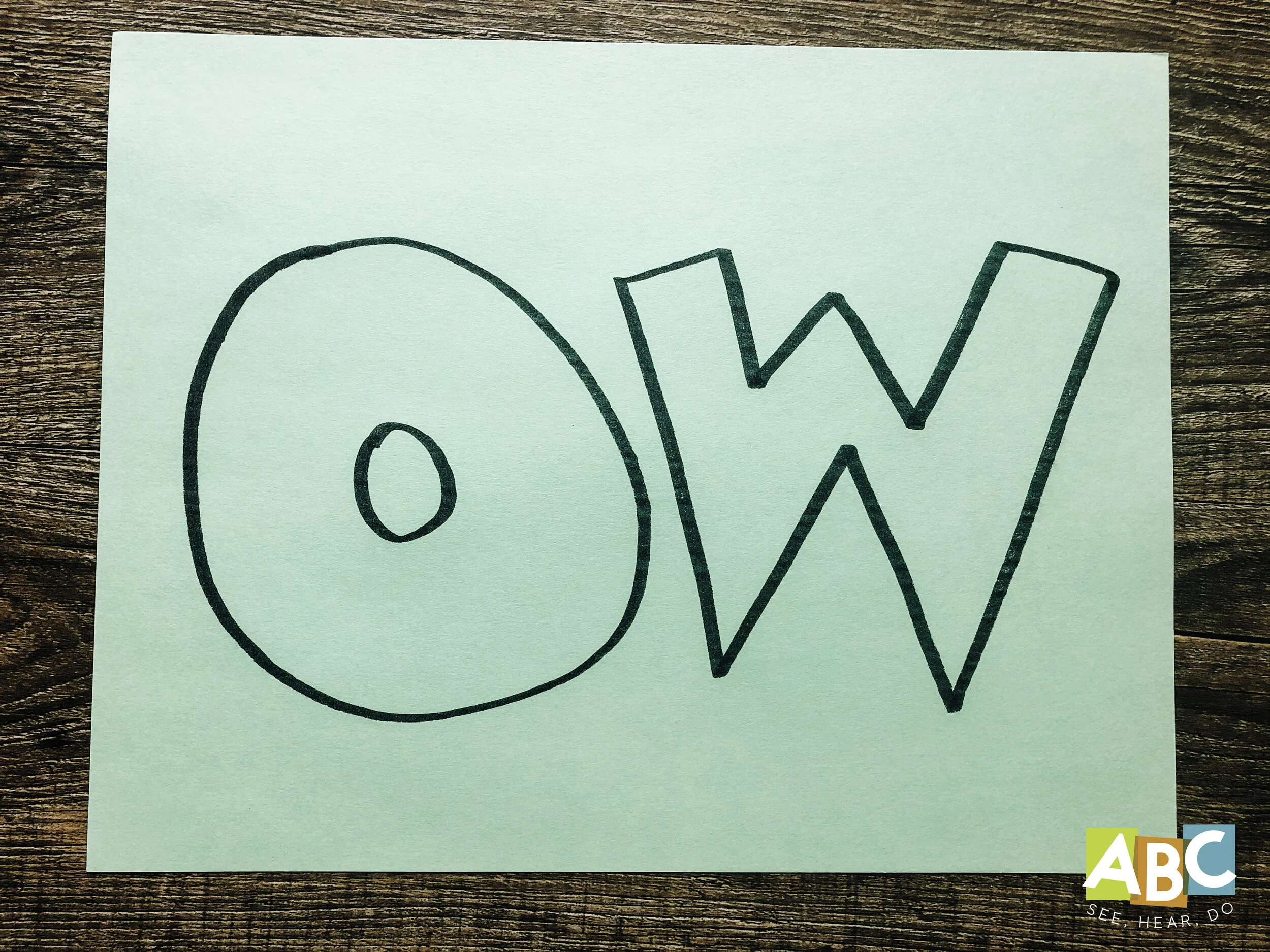 Long "ow" Sound Letter Crafts and Activities — ABC See, Hear, Do