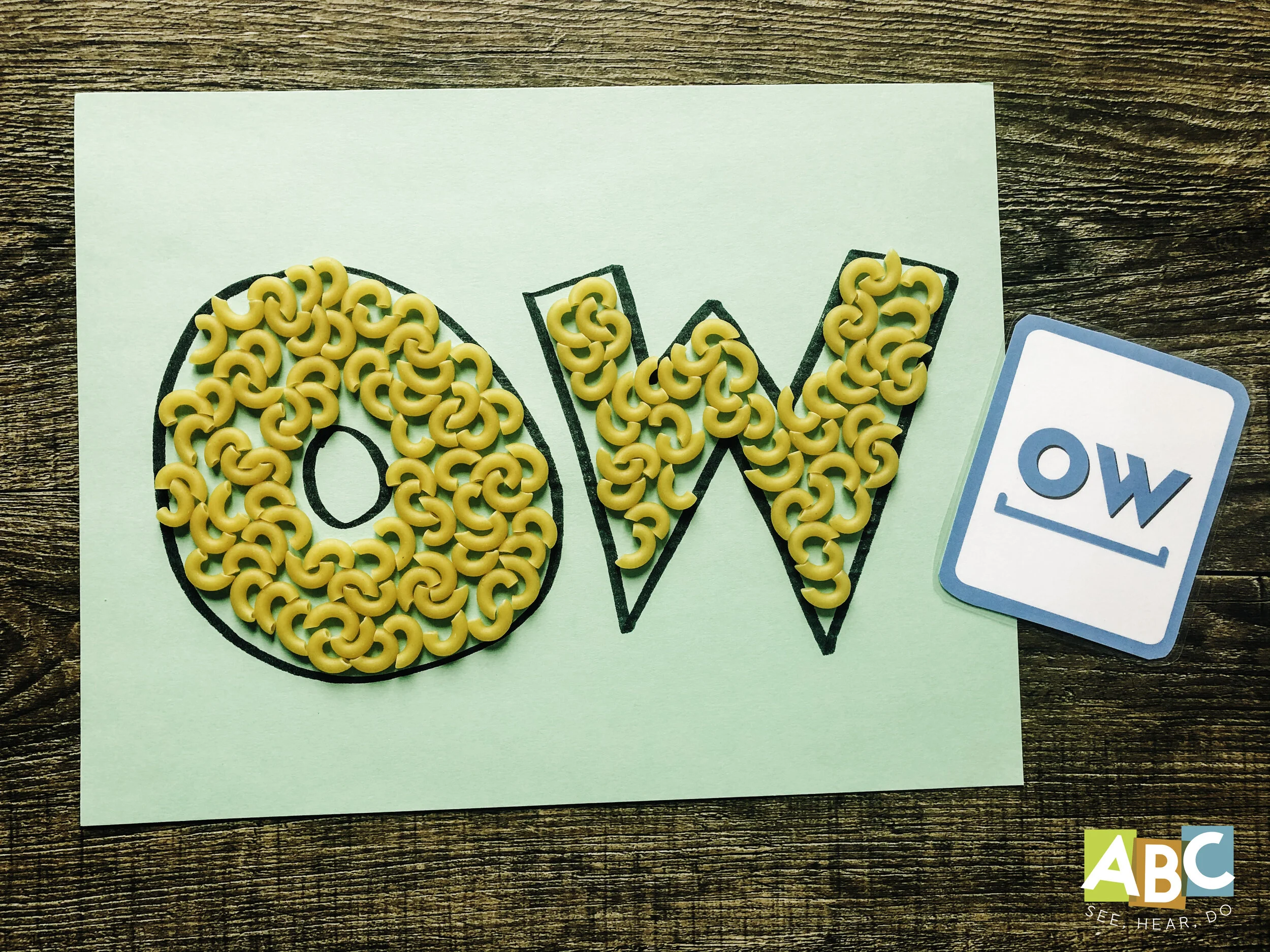 Long "ow" Sound Letter Crafts and Activities — ABC See, Hear, Do