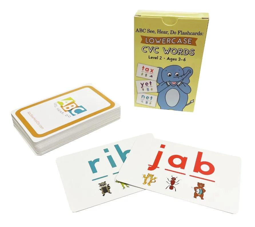 ABC See, Hear, Do Flashcards: Uppercase CVC Words Level 1 — ABC See ...