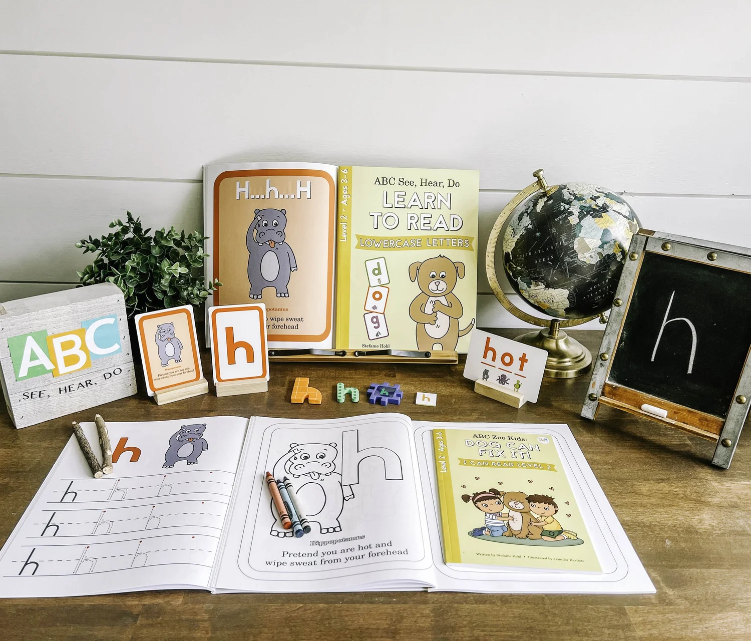 Light up Literacy with Lowercase Letter h — ABC See, Hear, Do