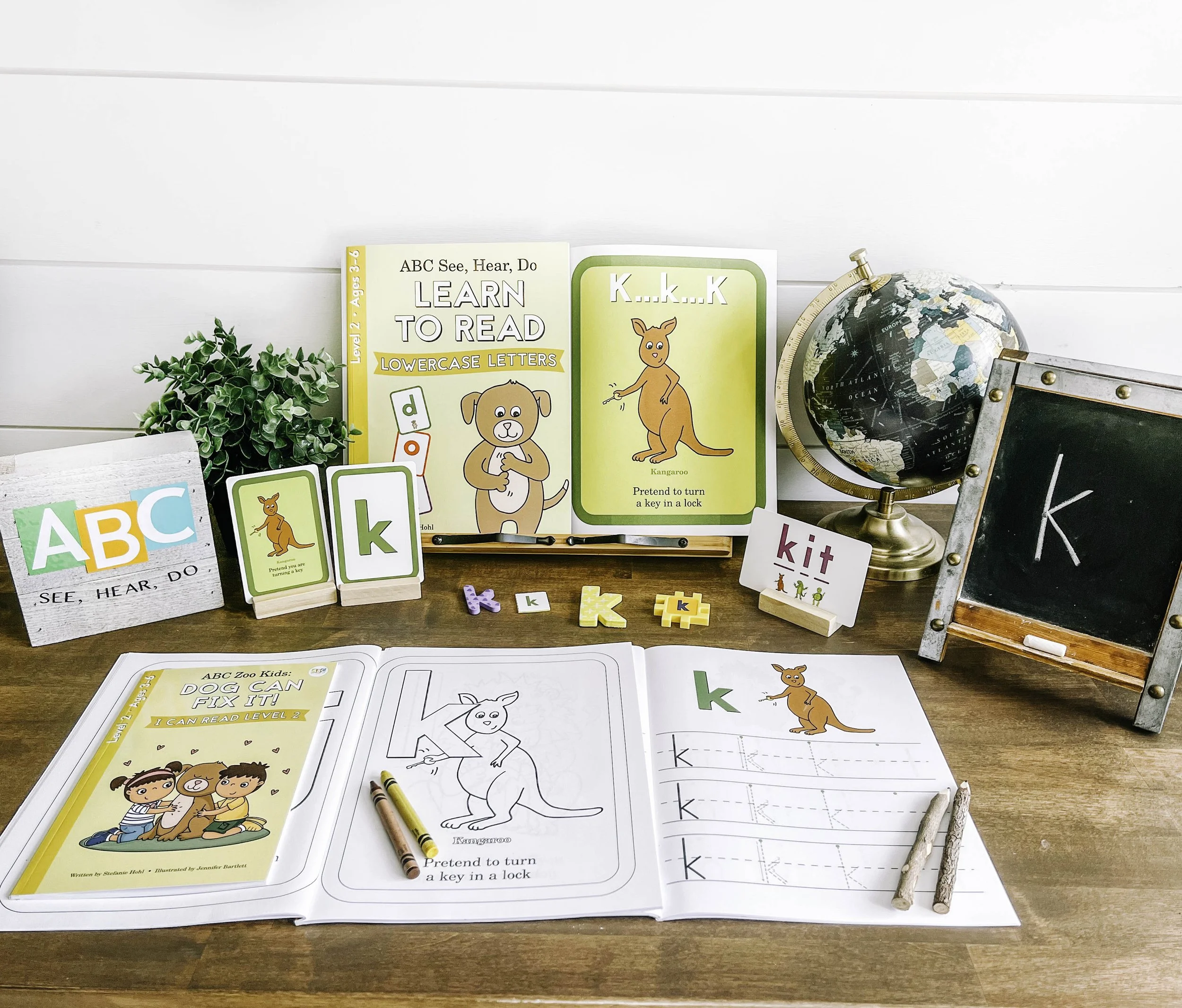 Light up Literacy with Lowercase Letter k — ABC See, Hear, Do