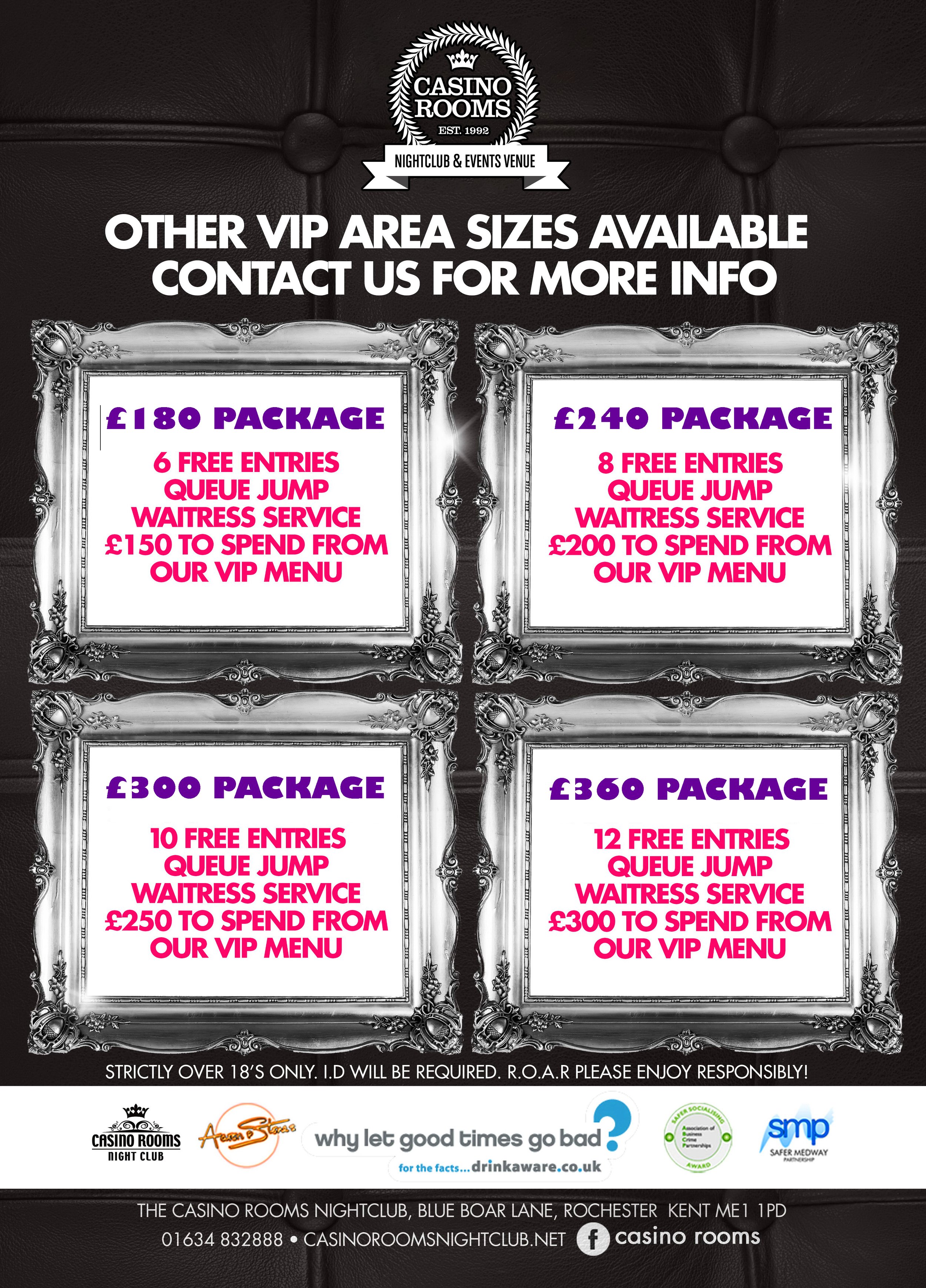 VIP Bookings — Casino Rooms