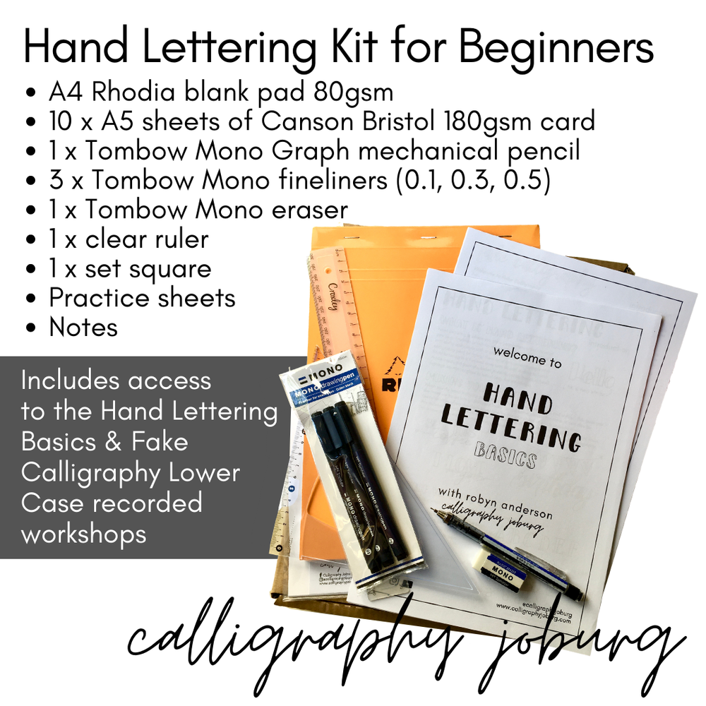 Short Hand Lettering Workshops — Calligraphy Joburg