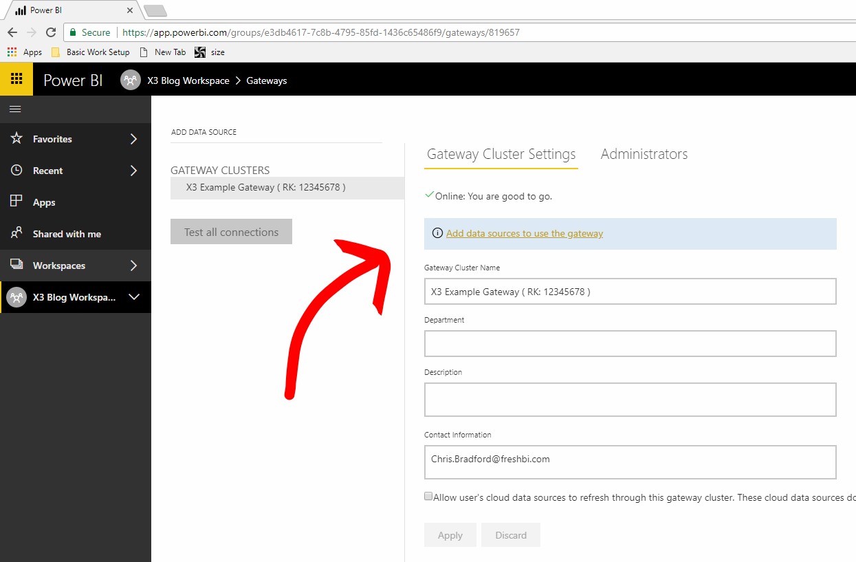 Power BI Data Gateway: Earth To Cloud | Blog | FreshBI