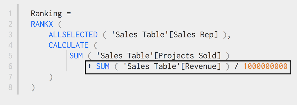 DAX Quick Tip: Specify Multi Condition Ranks | Transformative Insights ...