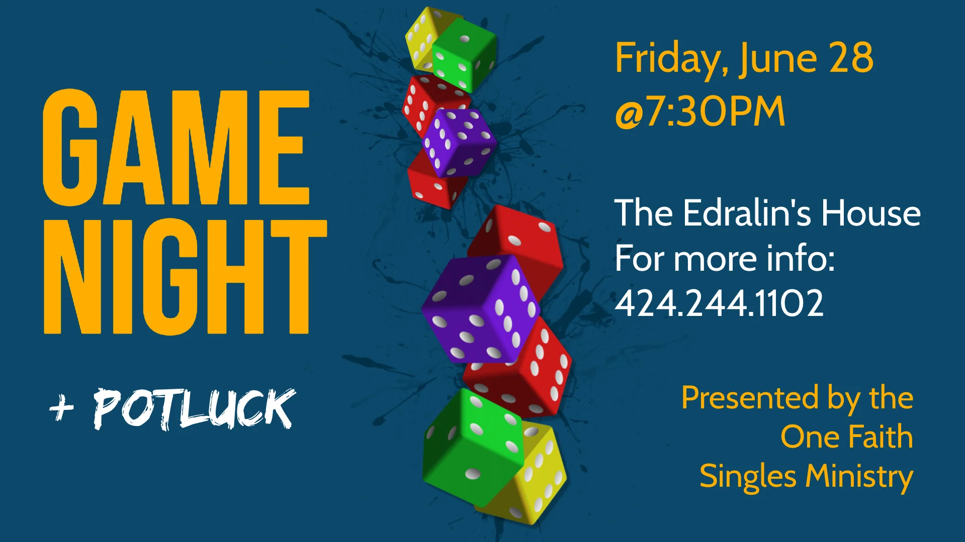 Church Game Night Flyer