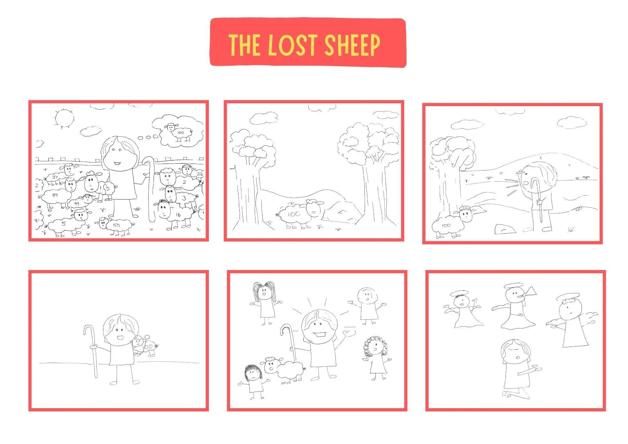 The Parable of the Lost Sheep: Luke 15:3-7 Fun Sunday School Lesson ...