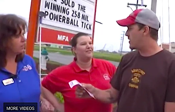 The amazing real footage of $285 million Powerball lottery winner ...