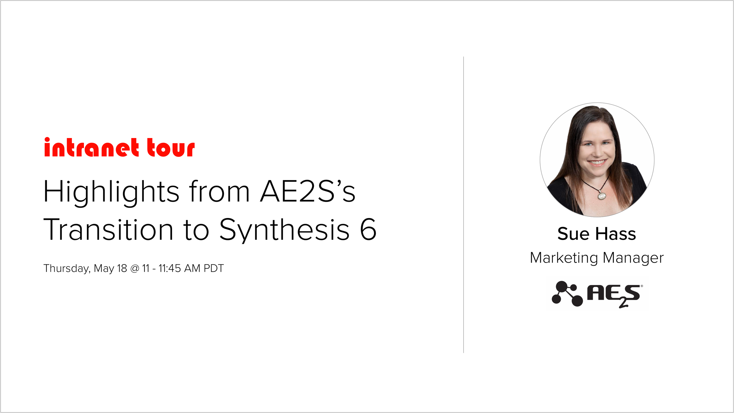 Intranet Tour: Highlights from AE2S's Transition to Synthesis 6 — Knowledge Architecture