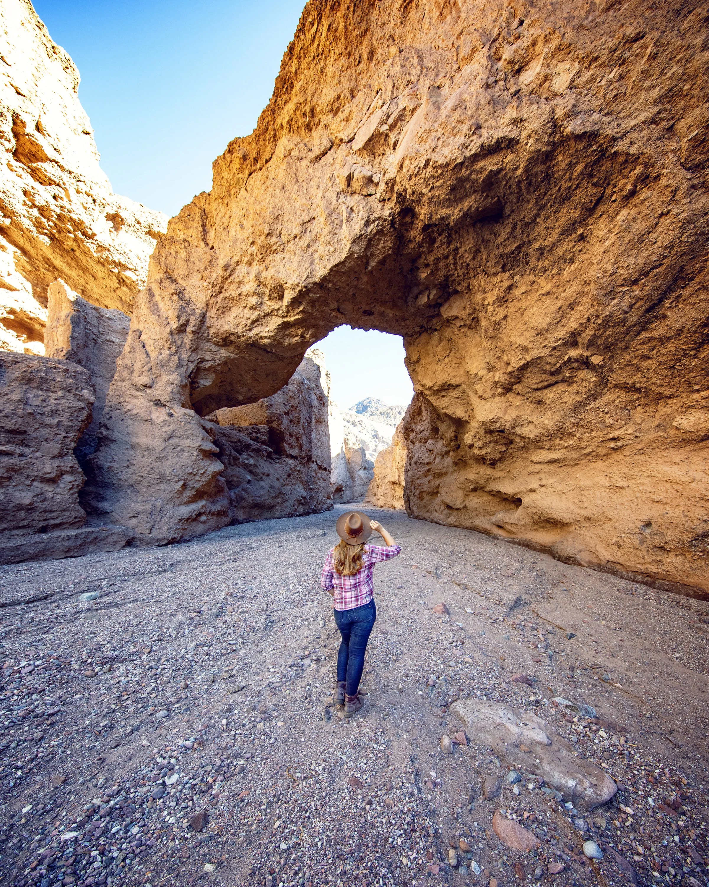 Hiking to Natural Bridge & Dry Waterfall (Death Valley National Park ...