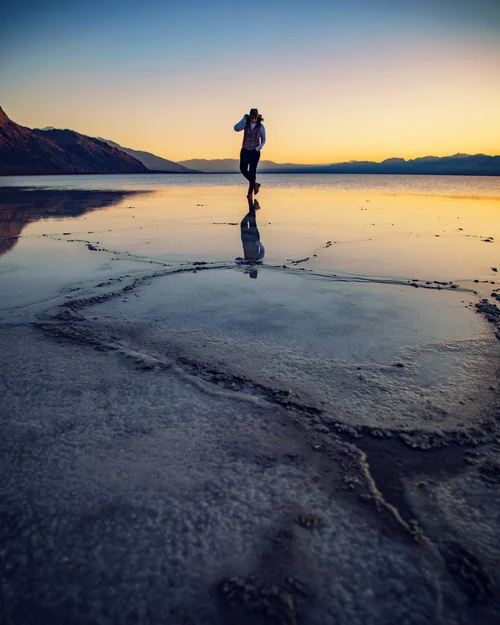 Badwater Basin at Sunrise, Sunset & Night (Death Valley National Park ...