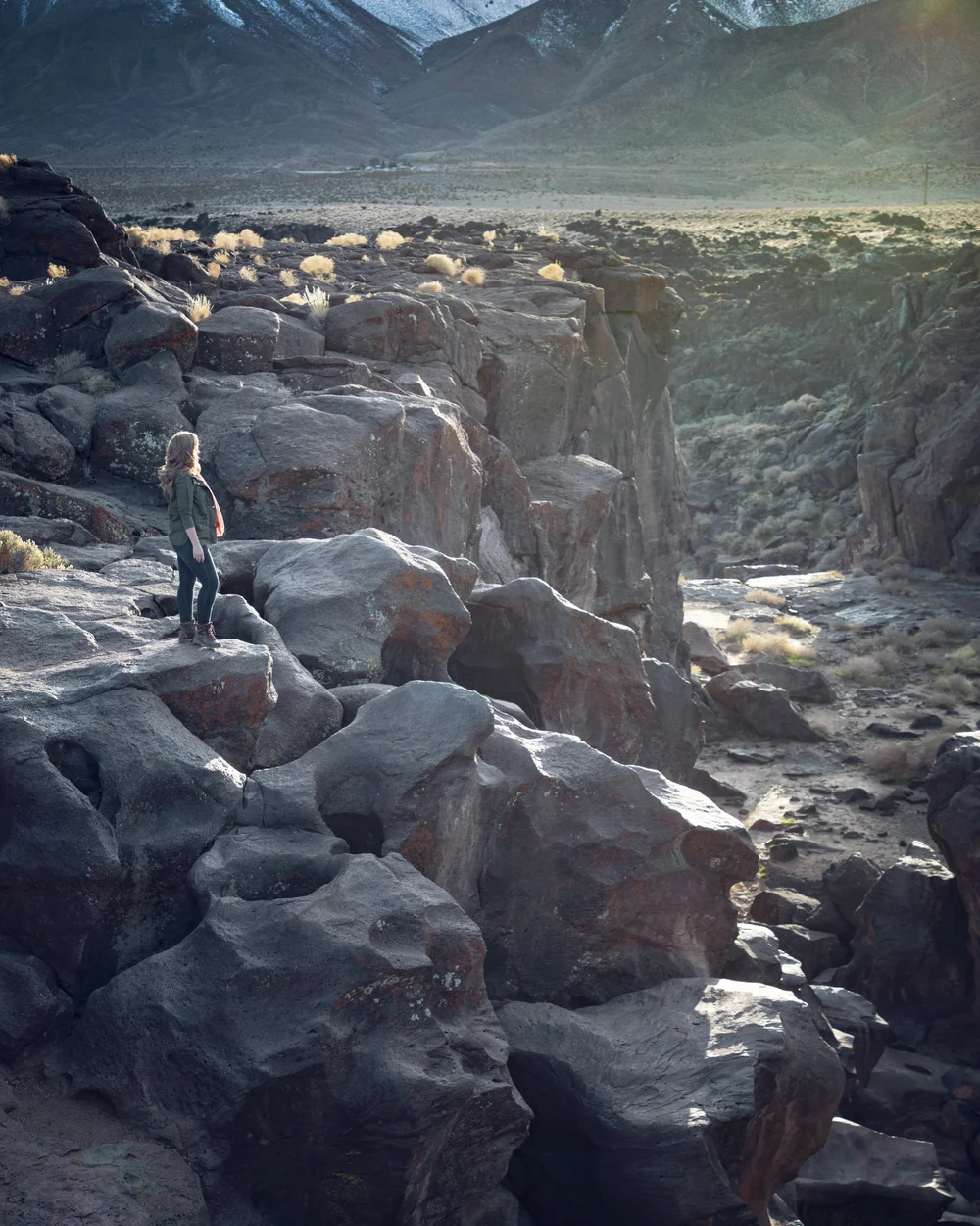 Fossil Falls Along Highway 395 — Flying Dawn Marie | Travel blog ...