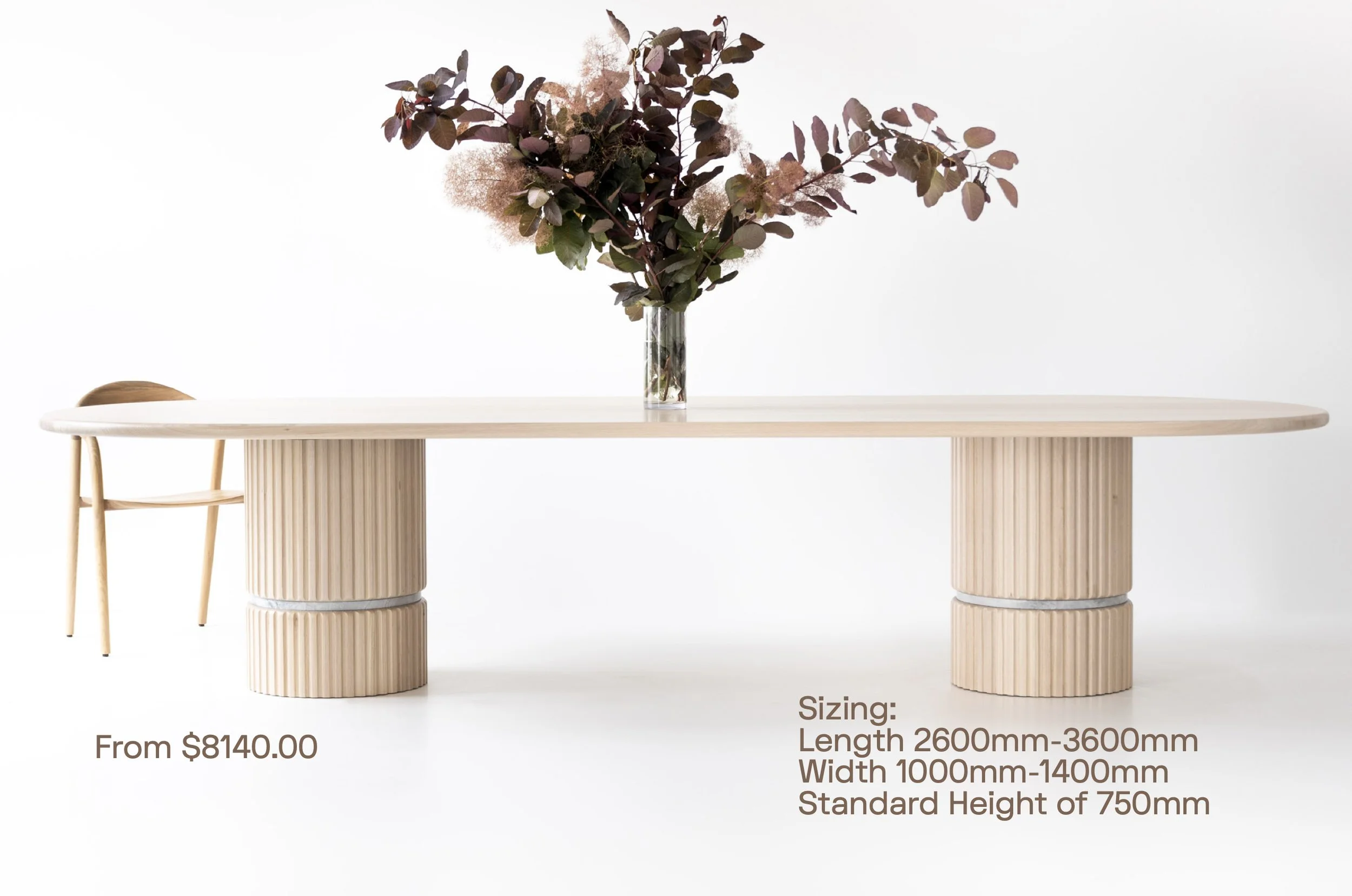 Esto Oval Table — Timberwolf Design