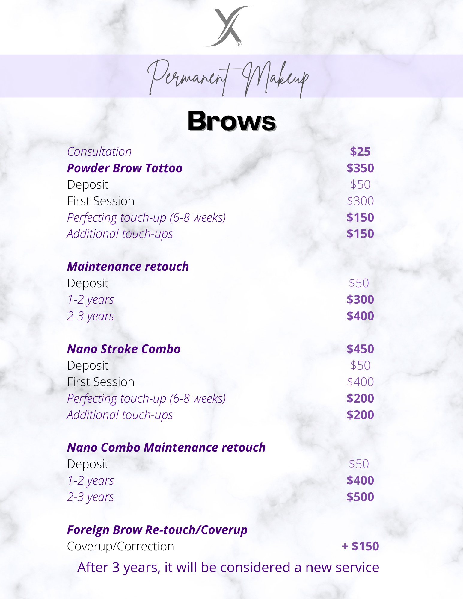 Service Menu Pricing — Extend®️ Lash & Co