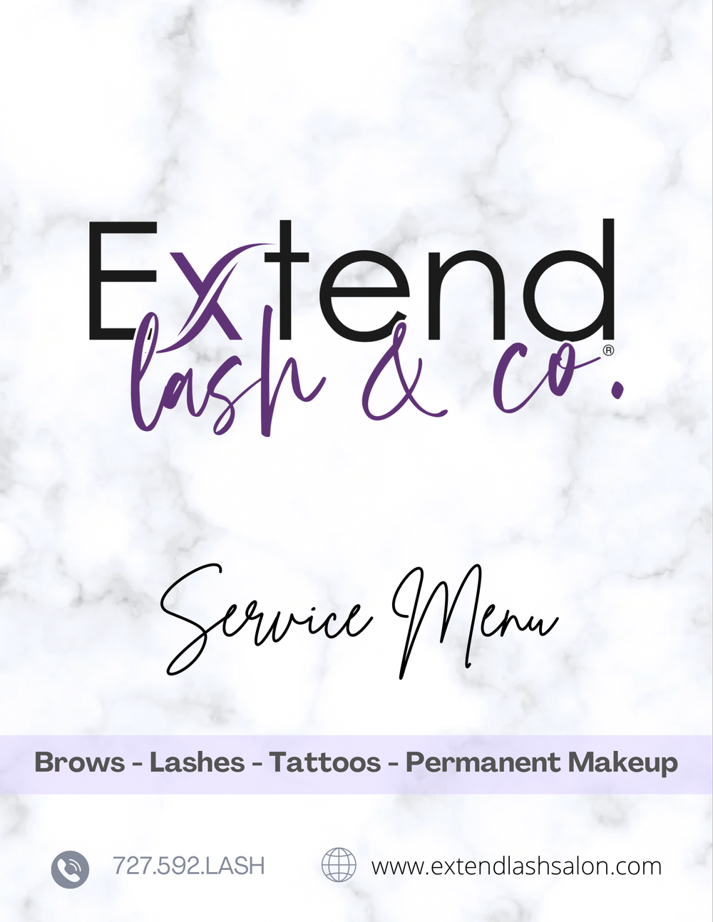 Service Menu Pricing — Extend®️ Lash & Co