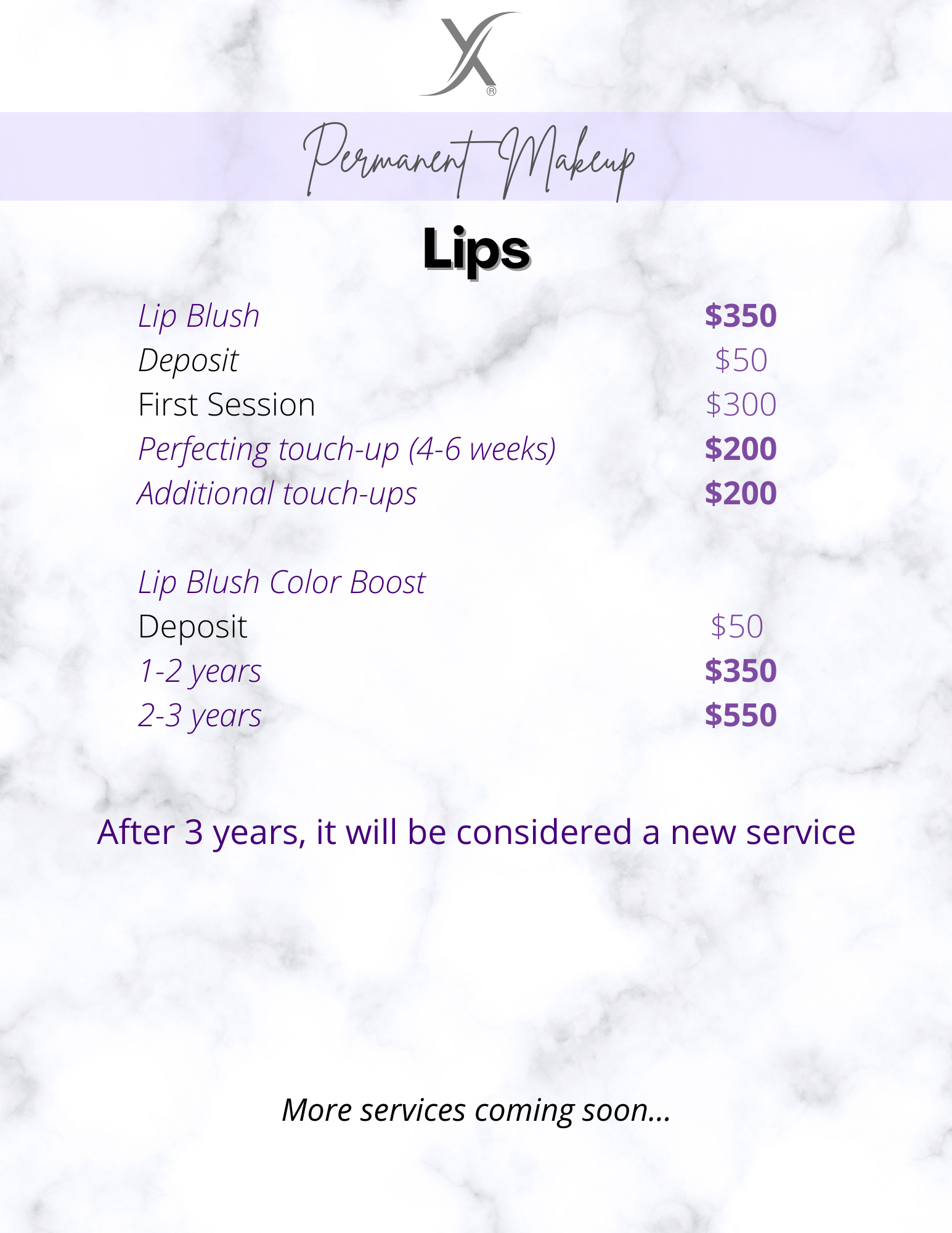 Service Menu Pricing — Extend®️ Lash & Co