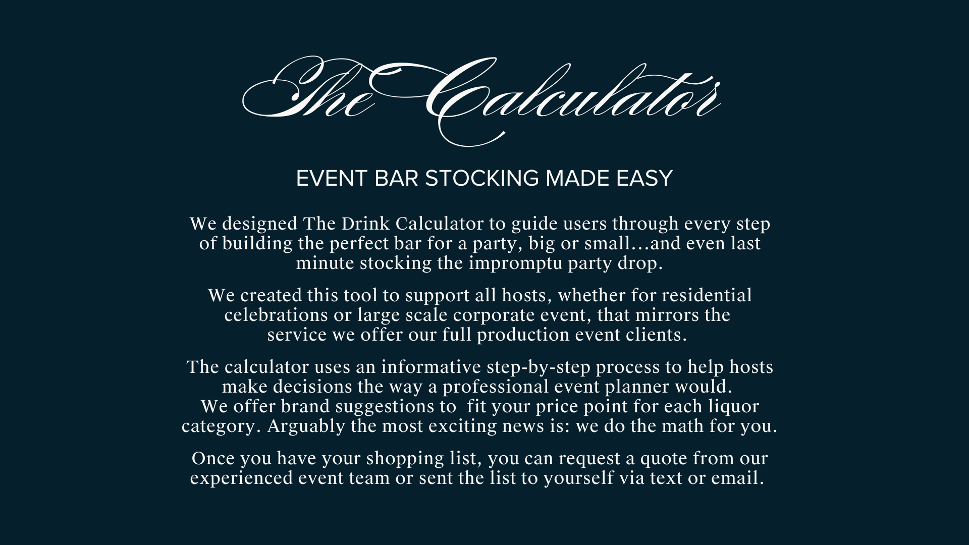 Craven + Co. // Event Production