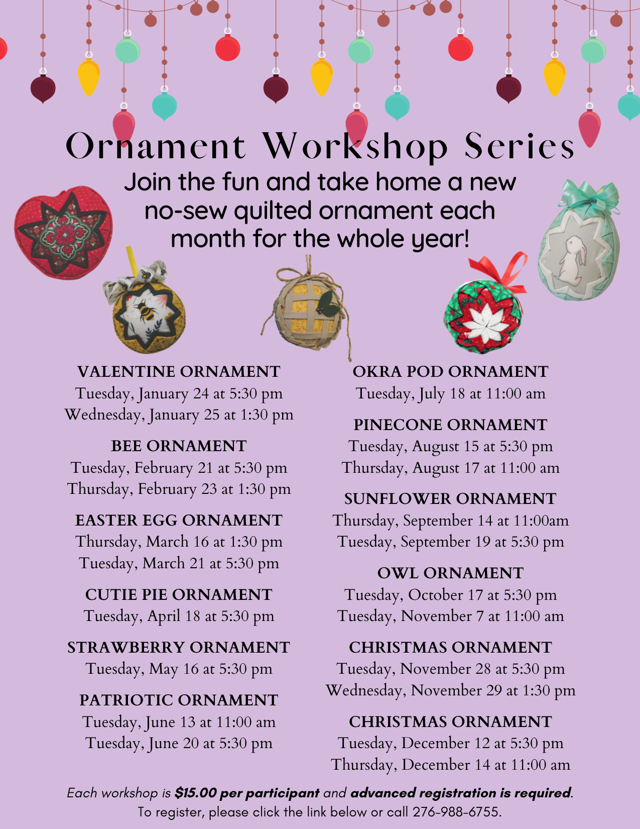 Workshops & Classes — Historic Crab Orchard Museum