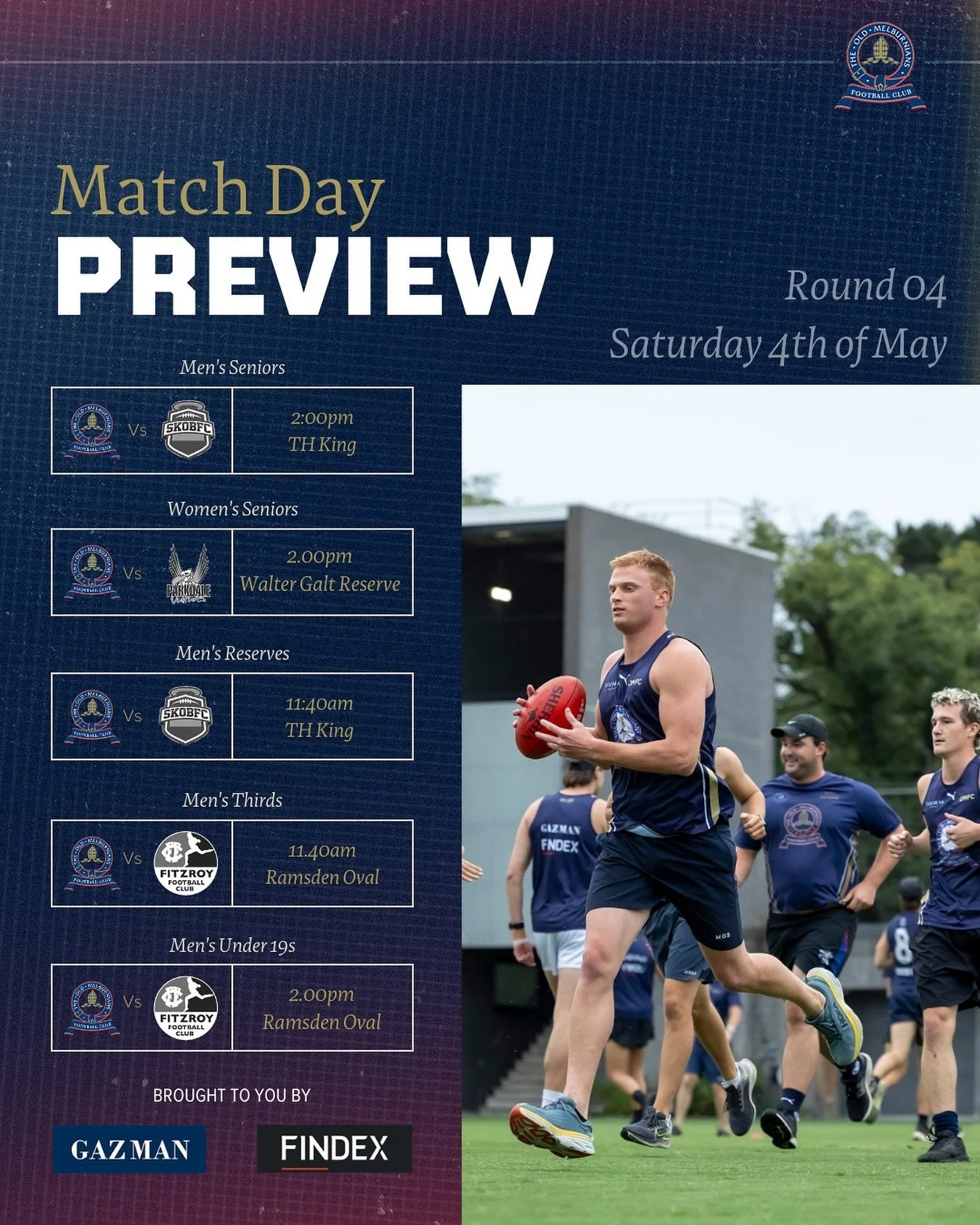 UNDER CONSTRUCTION — The Old Melburnians Football Club