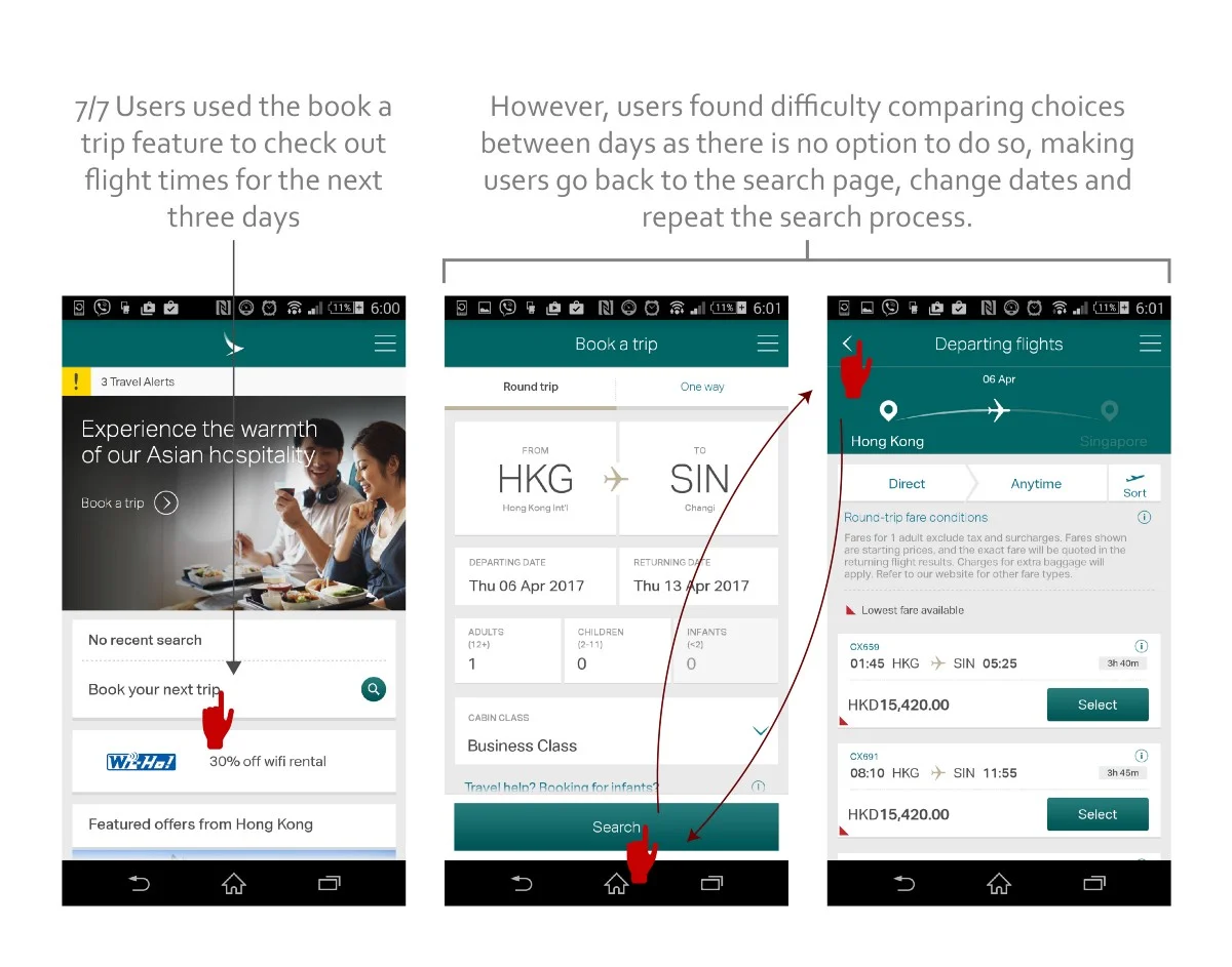 Cathay Pacific App Feature Redesigns — Dominic Co