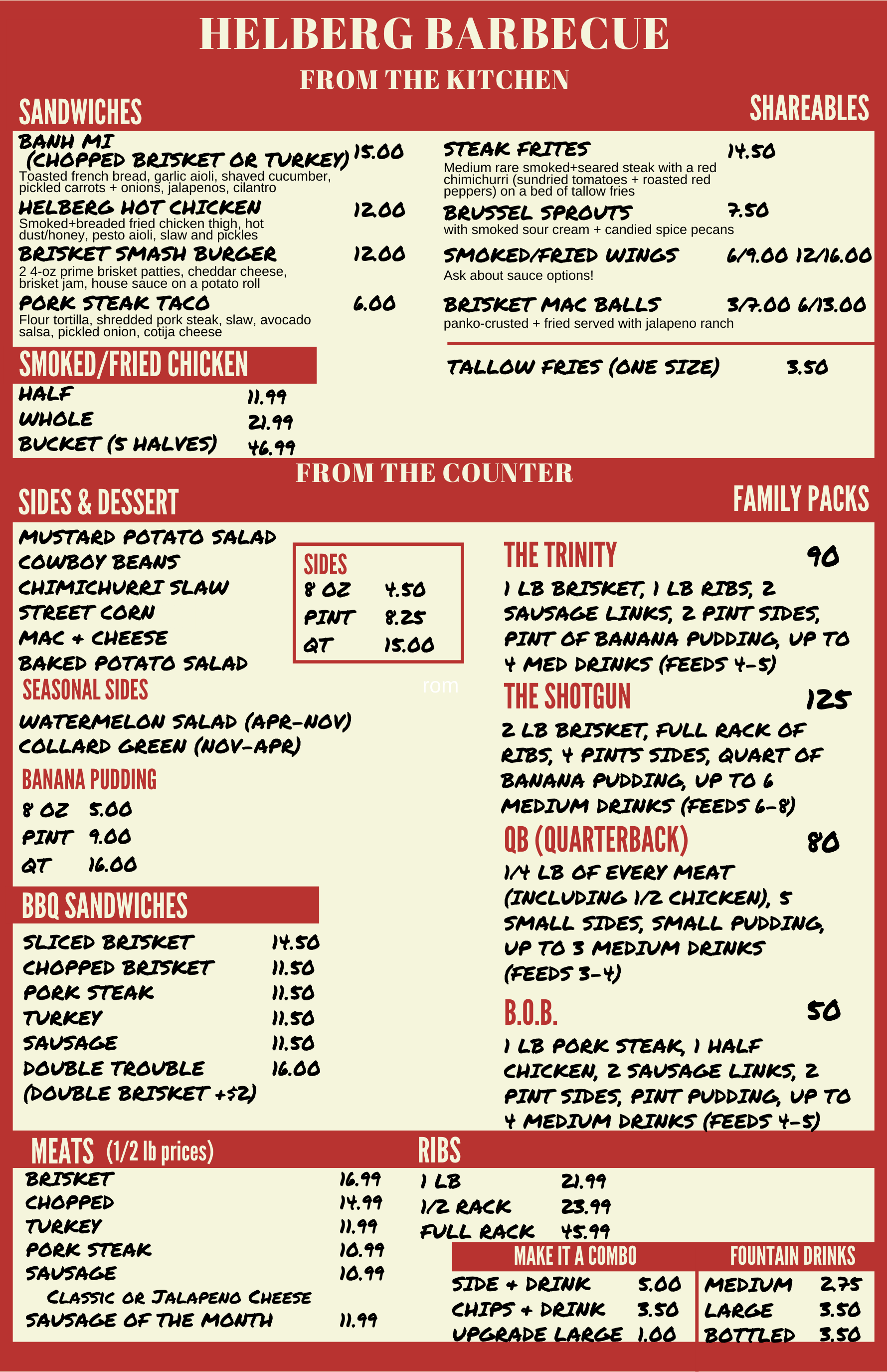 View Our Menu — HELBERG BARBECUE