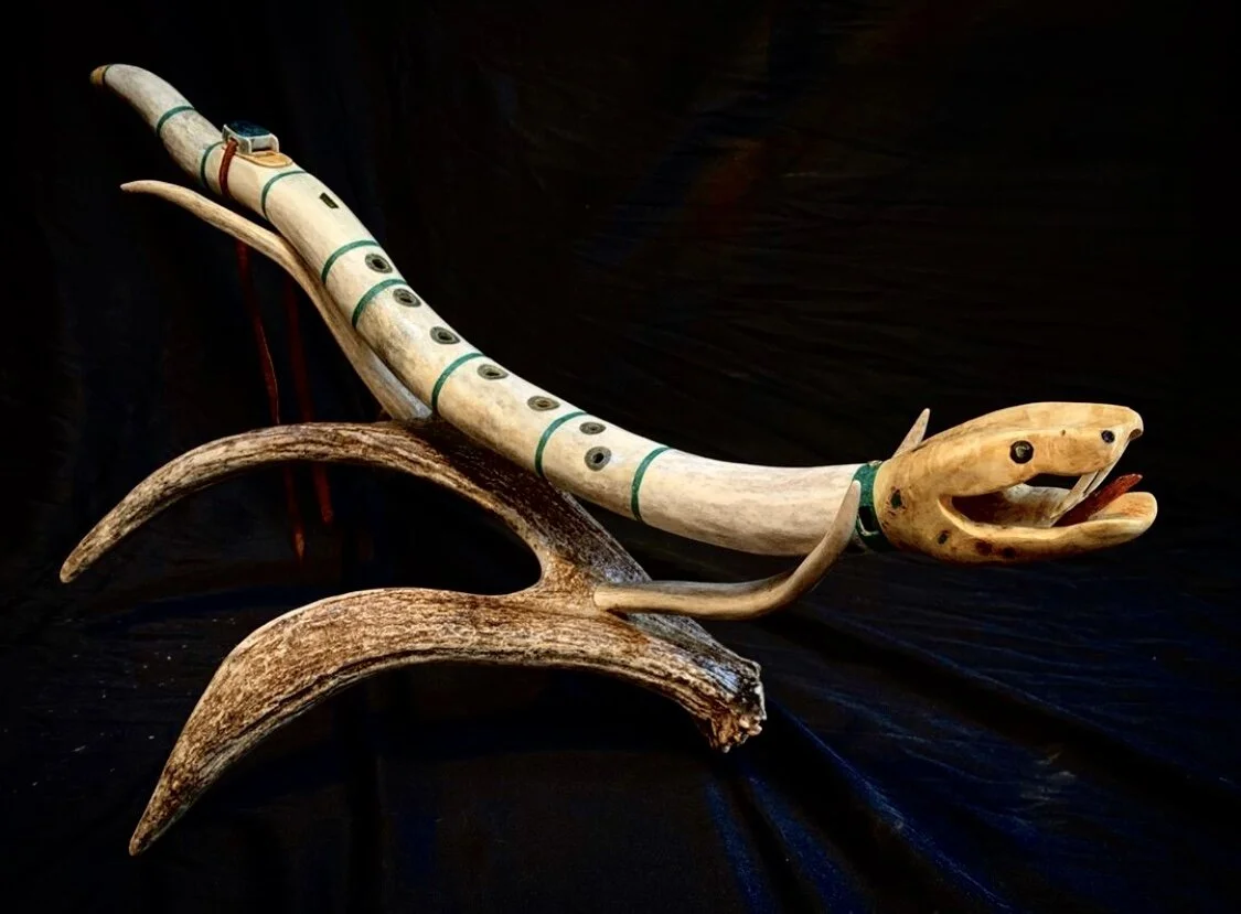 Snake Flutes — Timeless treasures crafted from found natural materials.