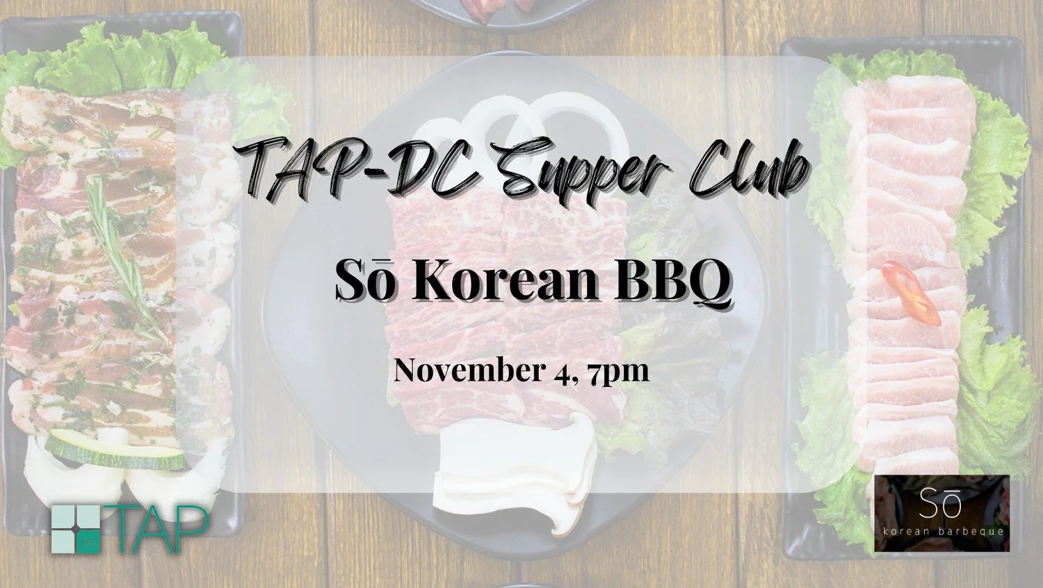 TAP-DC November Supper Club — TAP DC