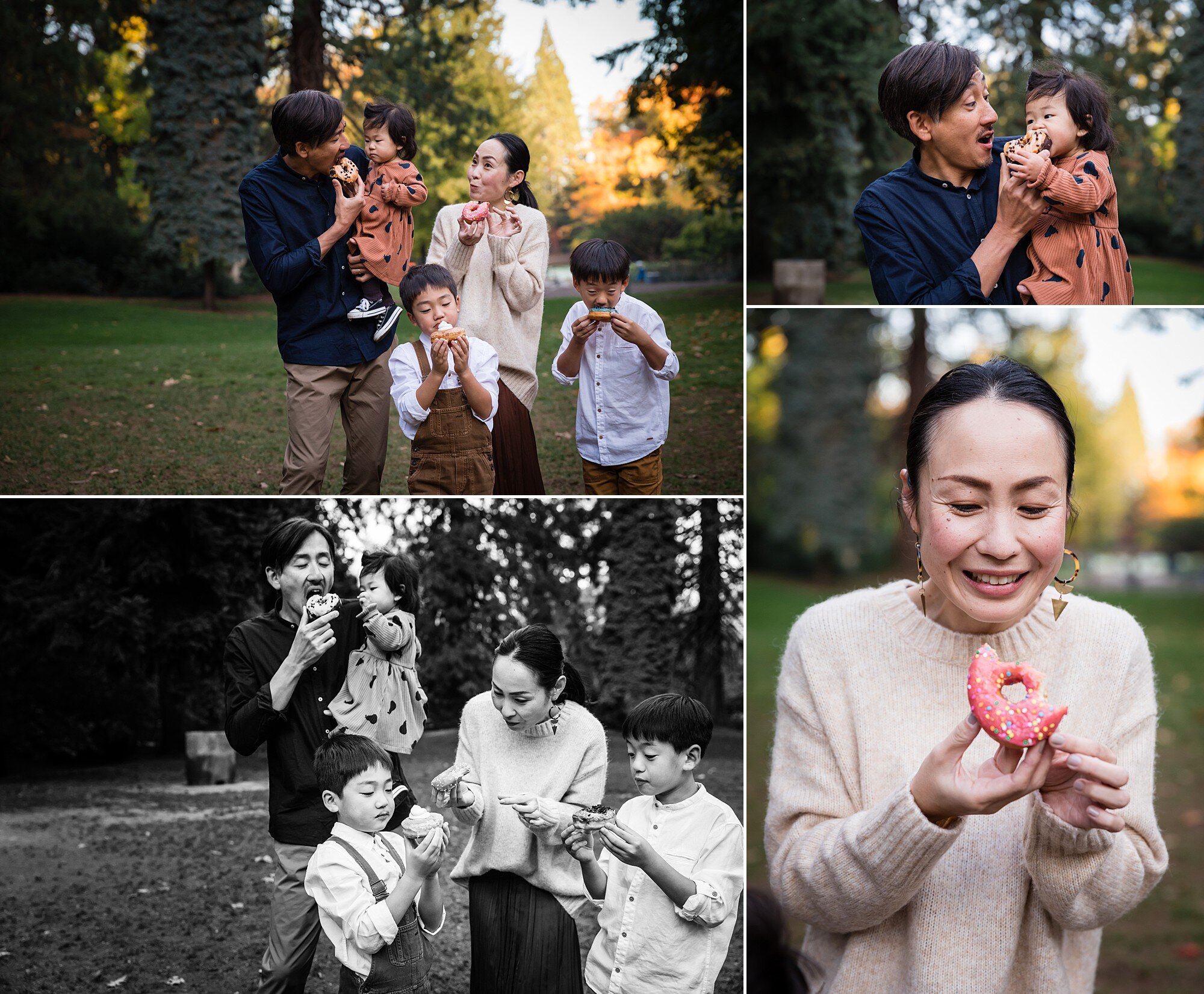 Donuts & Ducks at Family Photo Session in Laurelhurst Park in Portland ...