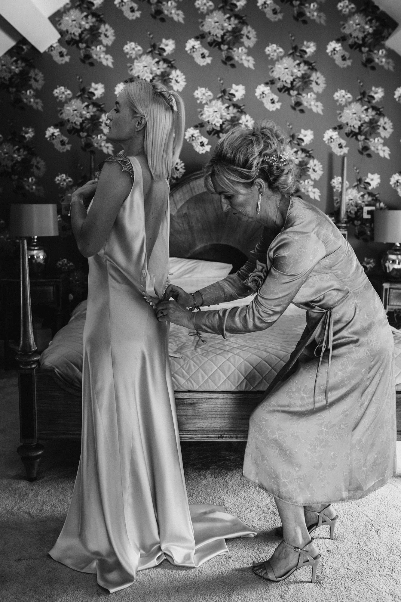 Debbie | Real bride in Viola bias-cut silk wedding gown, Old-Hollywood ...