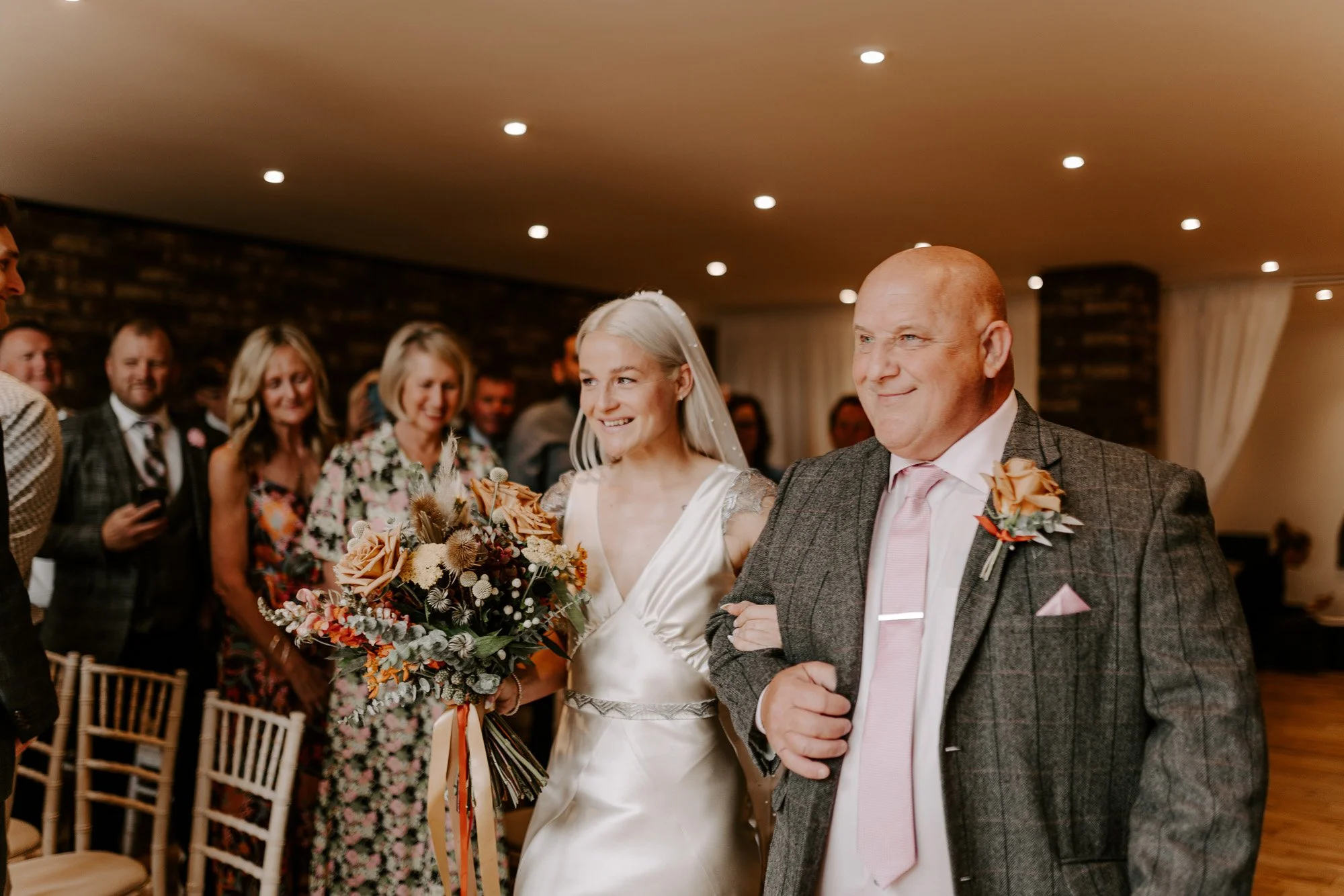Debbie | Real bride in Viola bias-cut silk wedding gown, Old-Hollywood ...