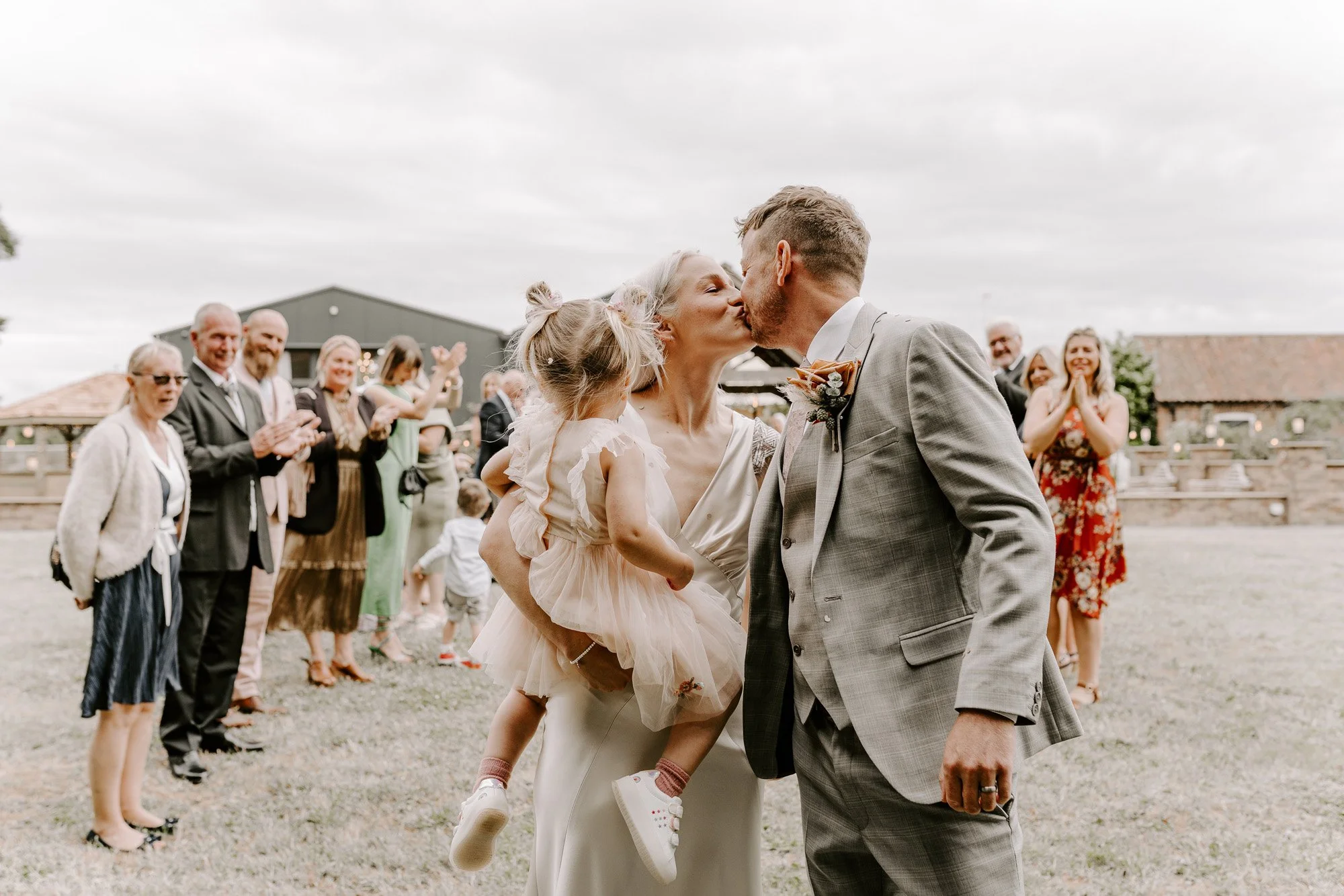 Debbie | Real bride in Viola bias-cut silk wedding gown, Old-Hollywood ...
