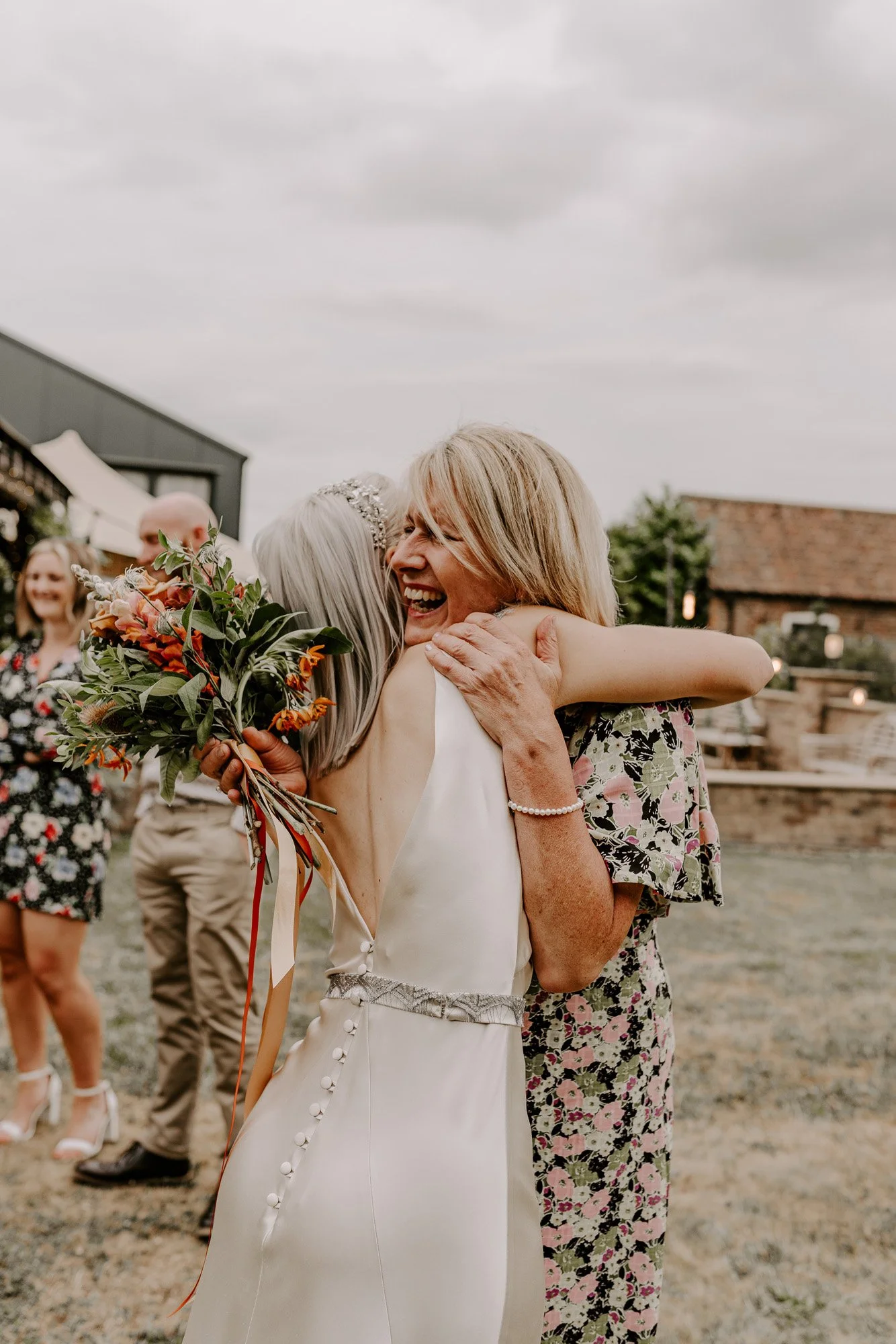 Debbie | Real bride in Viola bias-cut silk wedding gown, Old-Hollywood ...